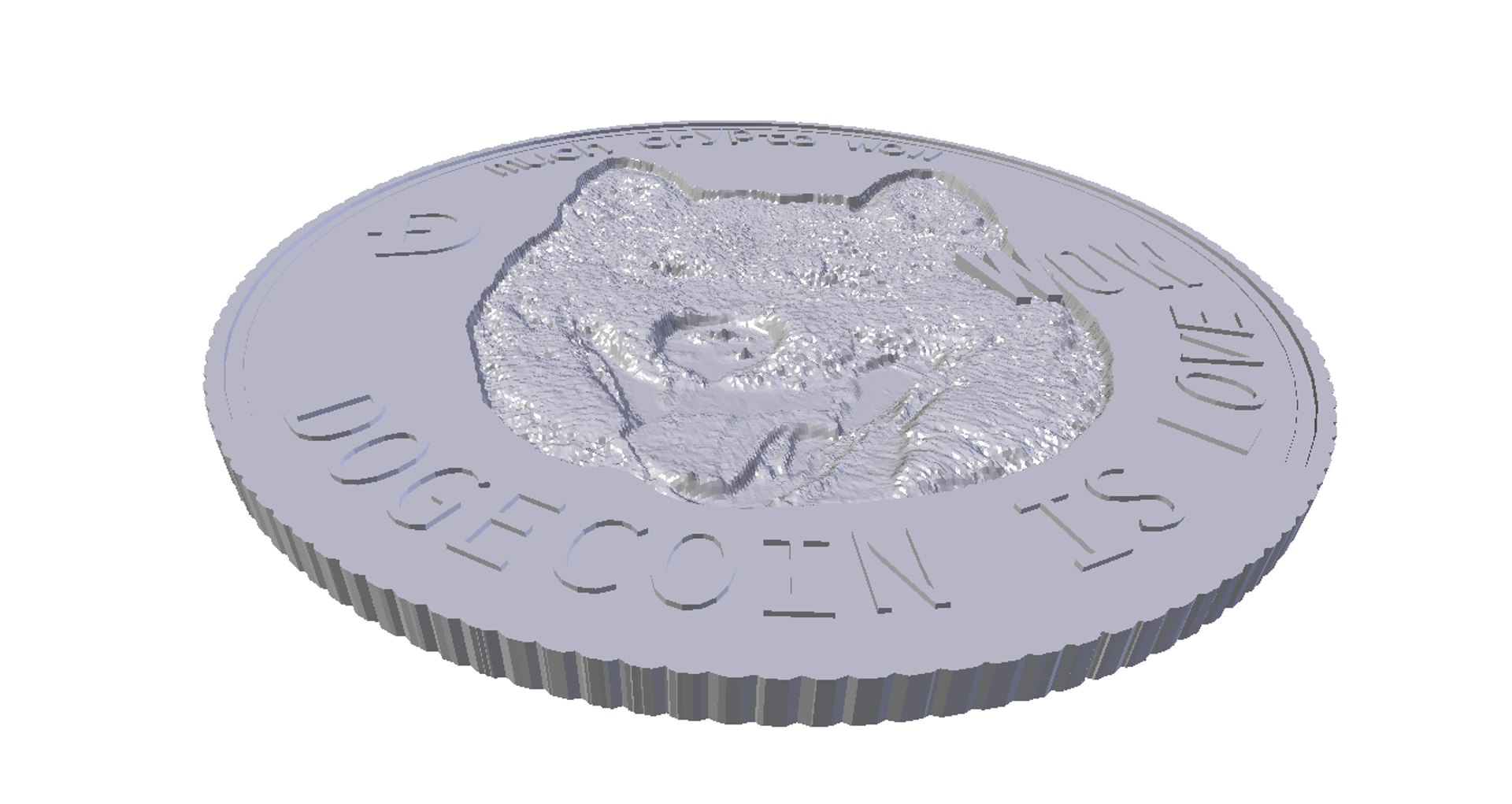Dogecoin Coin 3D Model - TurboSquid 1700455
