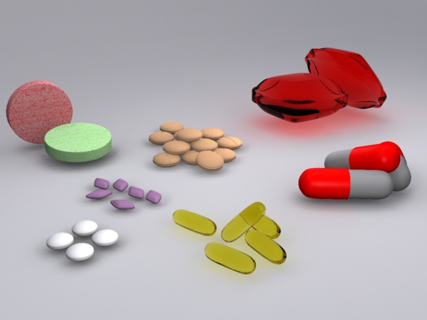 3d Medicine Pills Model