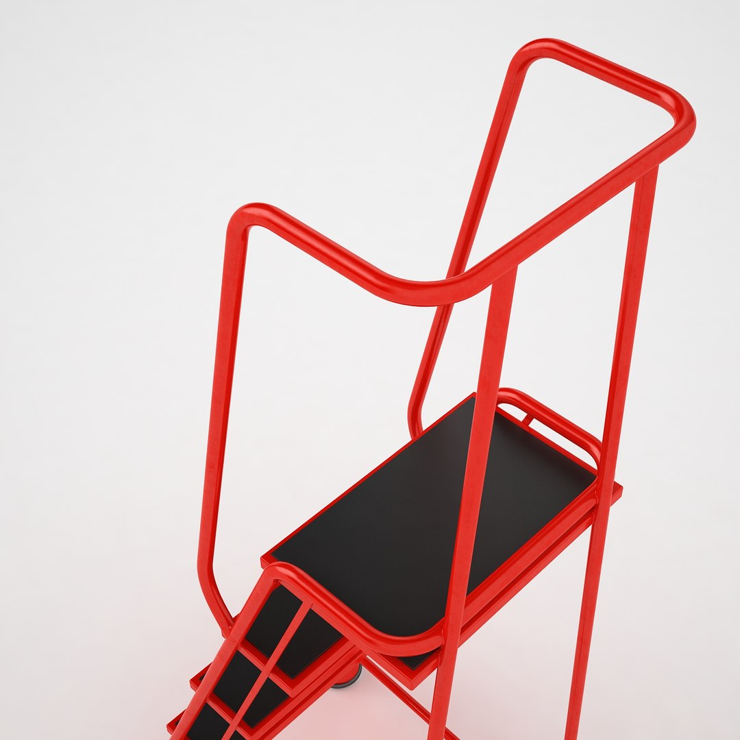 4 tread step 3d model