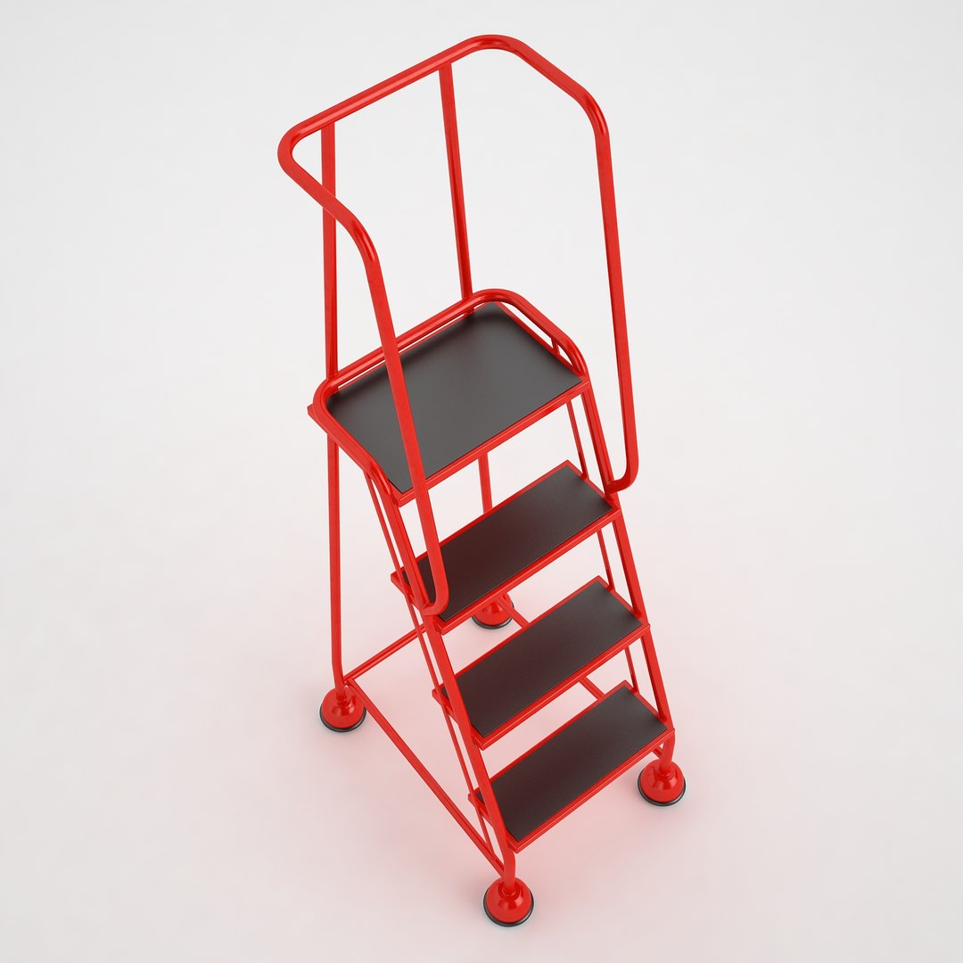 4 Tread Step 3d Model