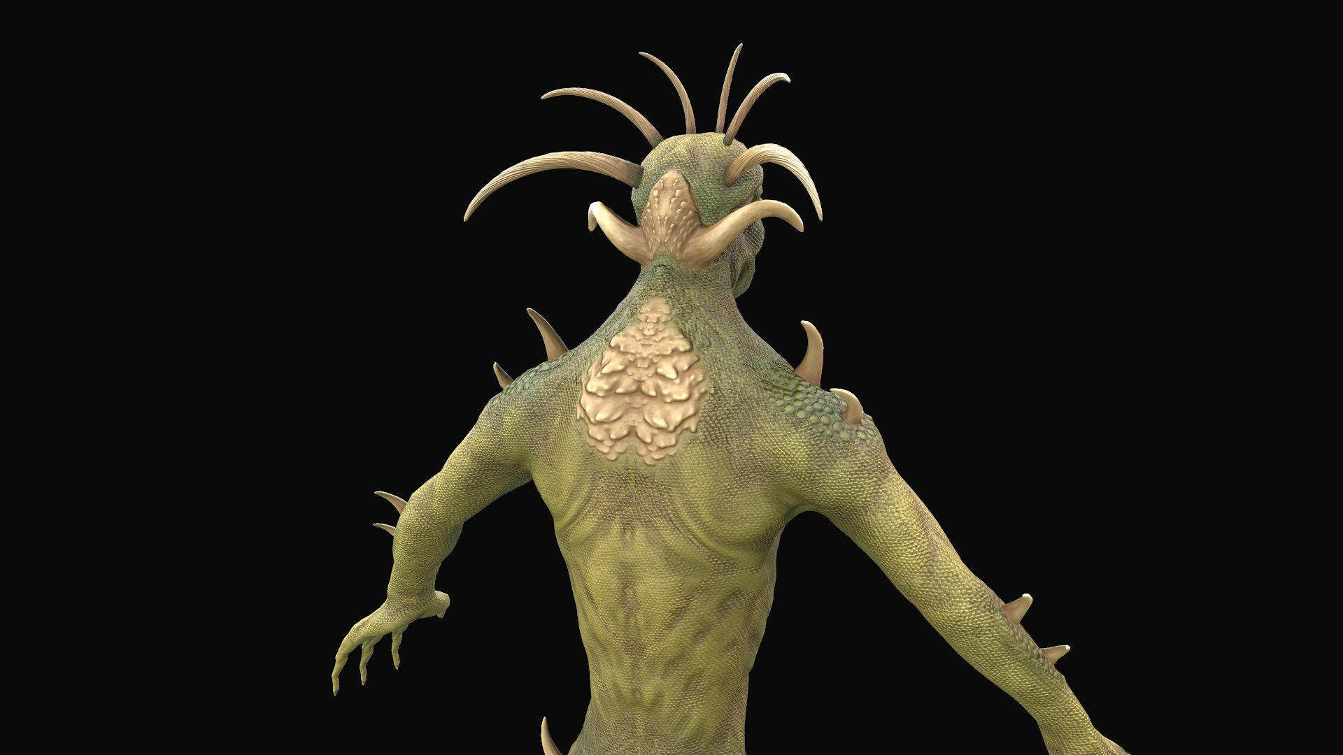 3D Horned Monster Model - TurboSquid 1846747