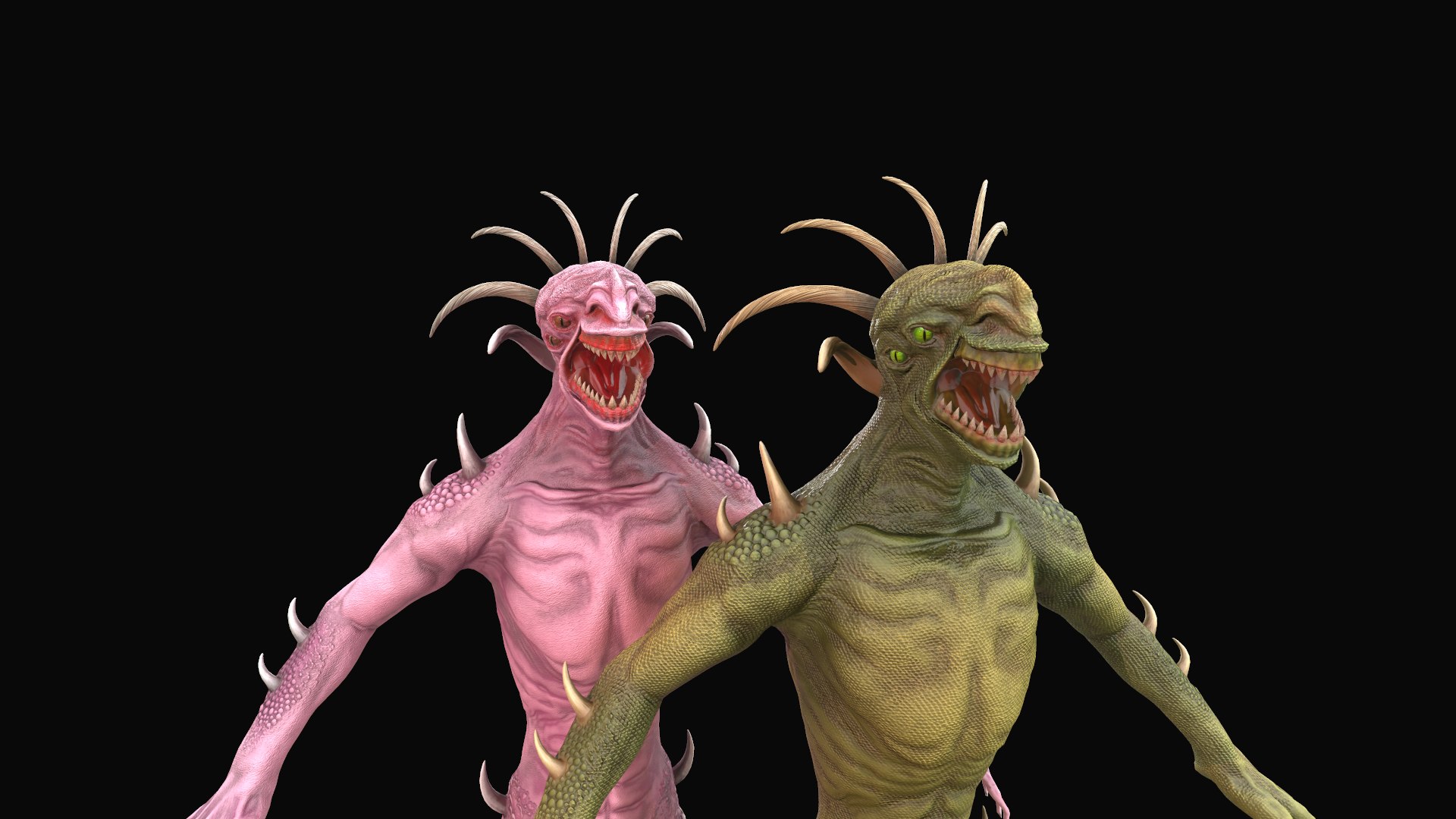 3D Horned Monster Model - TurboSquid 1846747