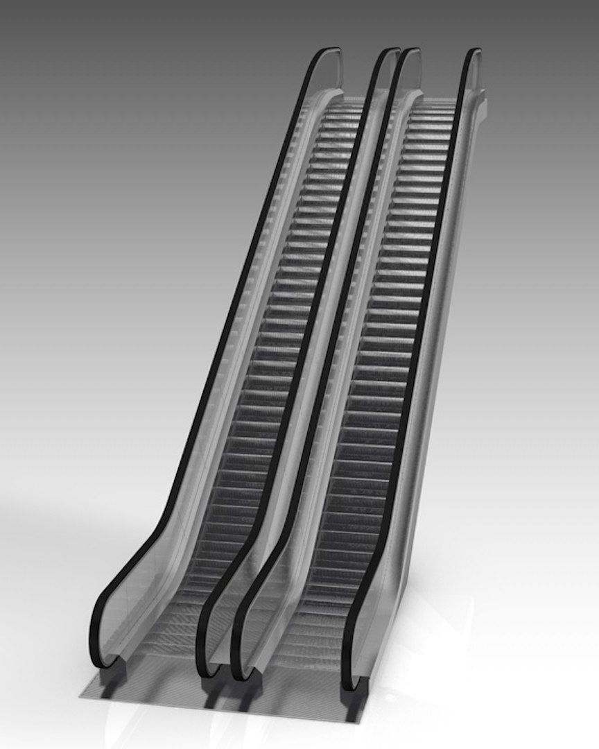Escalator 3D Model - TurboSquid 1228411