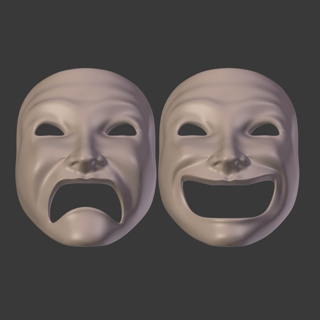 3d Theatre Mask