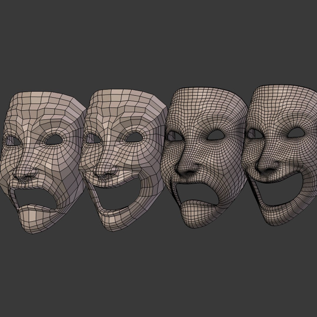 3d Theatre Mask