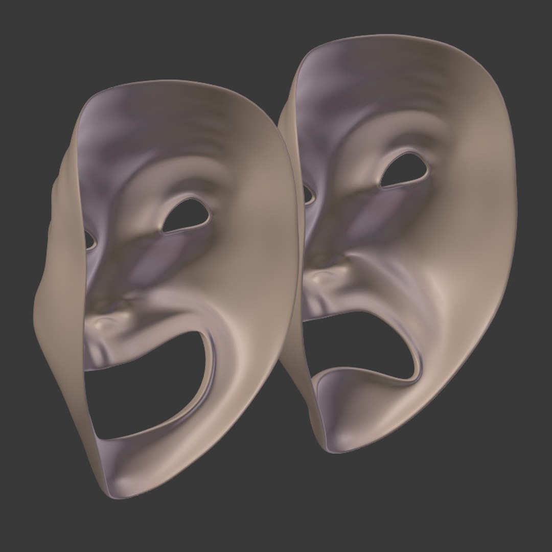 3d Theatre Mask