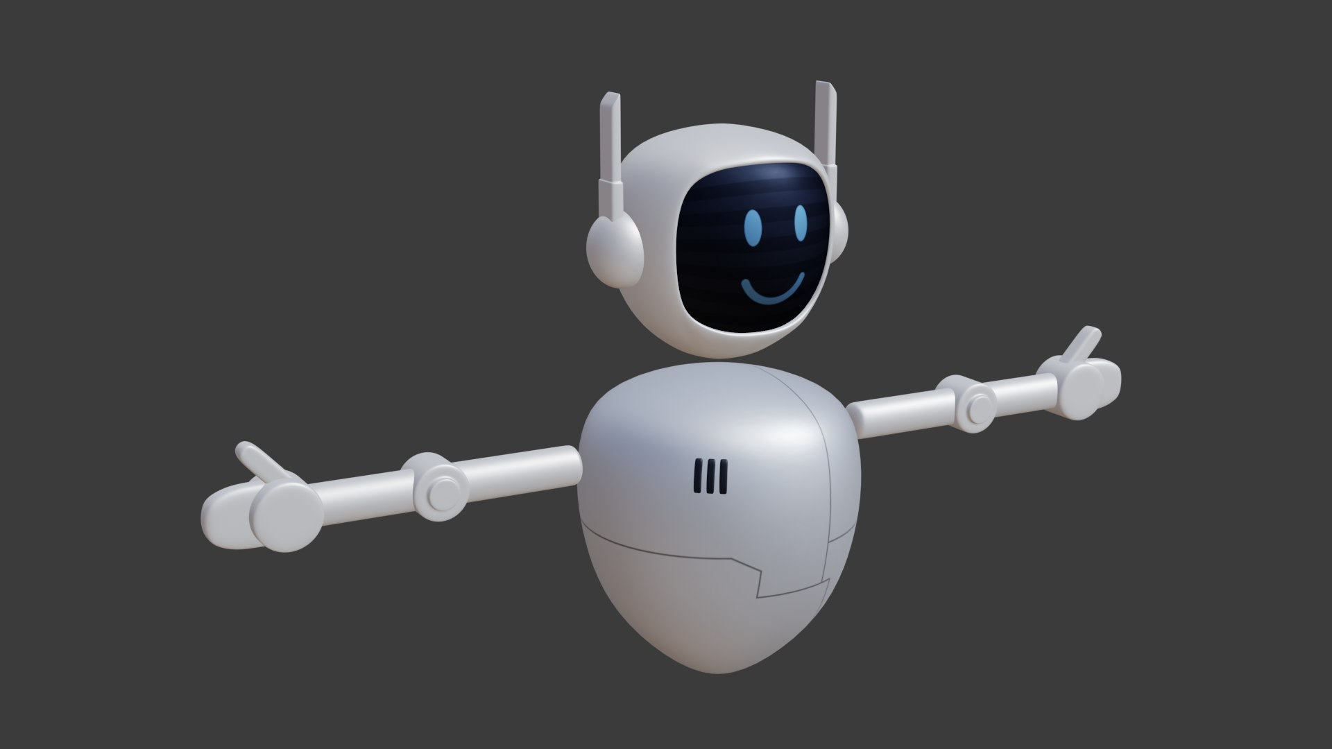 Robot Character Rigged 3D model - TurboSquid 2076898