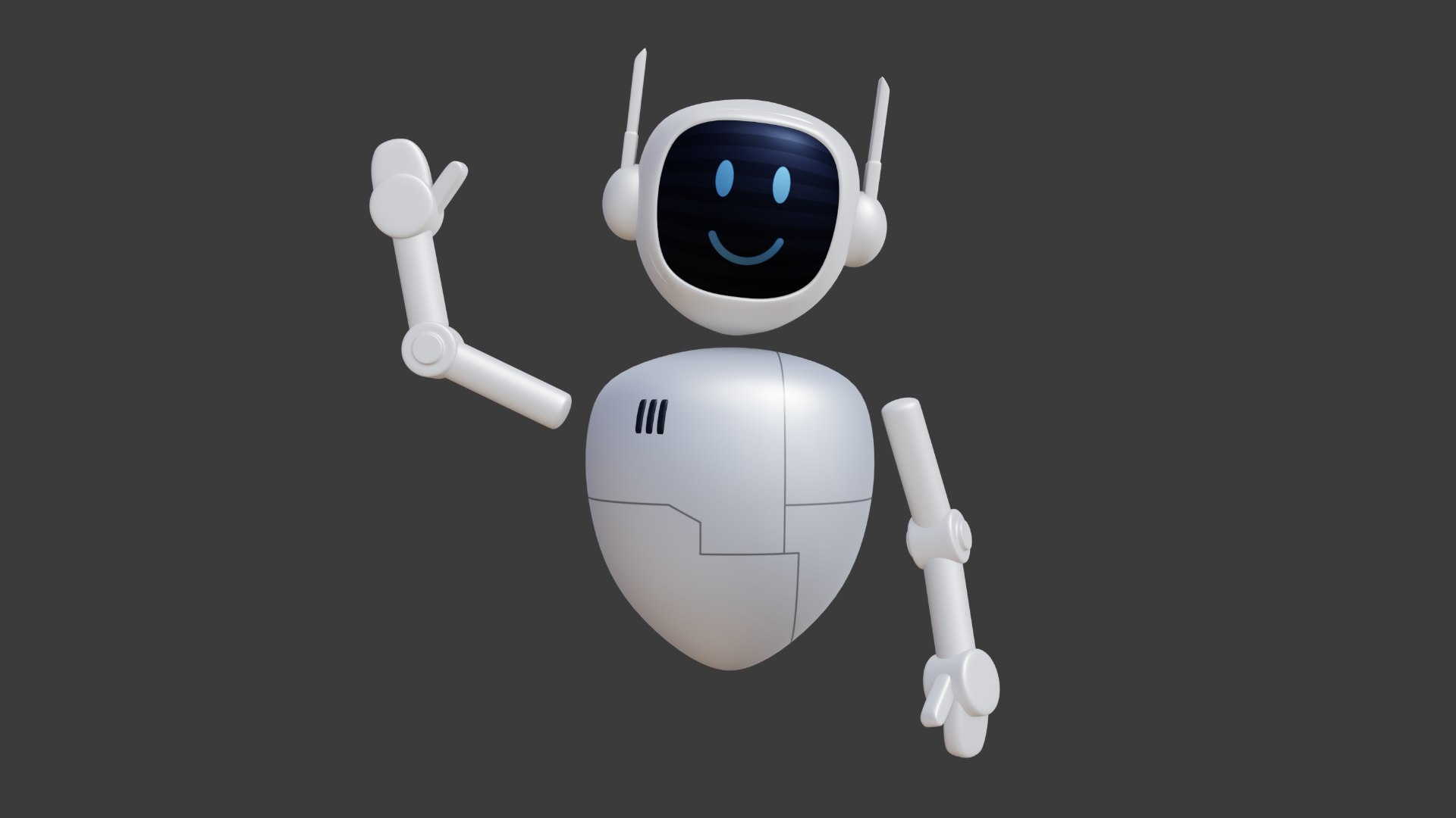 Robot Character Rigged 3D Model - TurboSquid 2076898