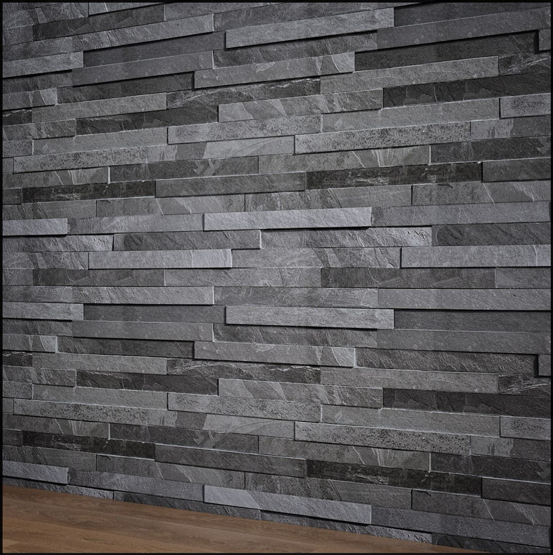 3d Slate Stone Model