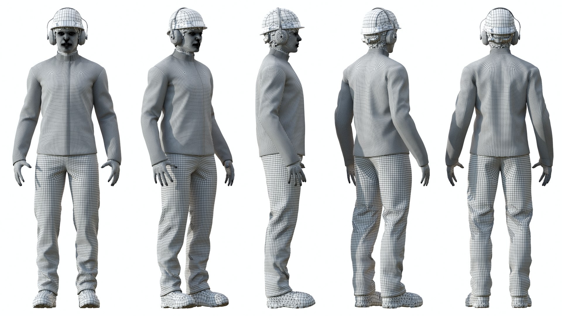 3D Road Worker Model - TurboSquid 2161927