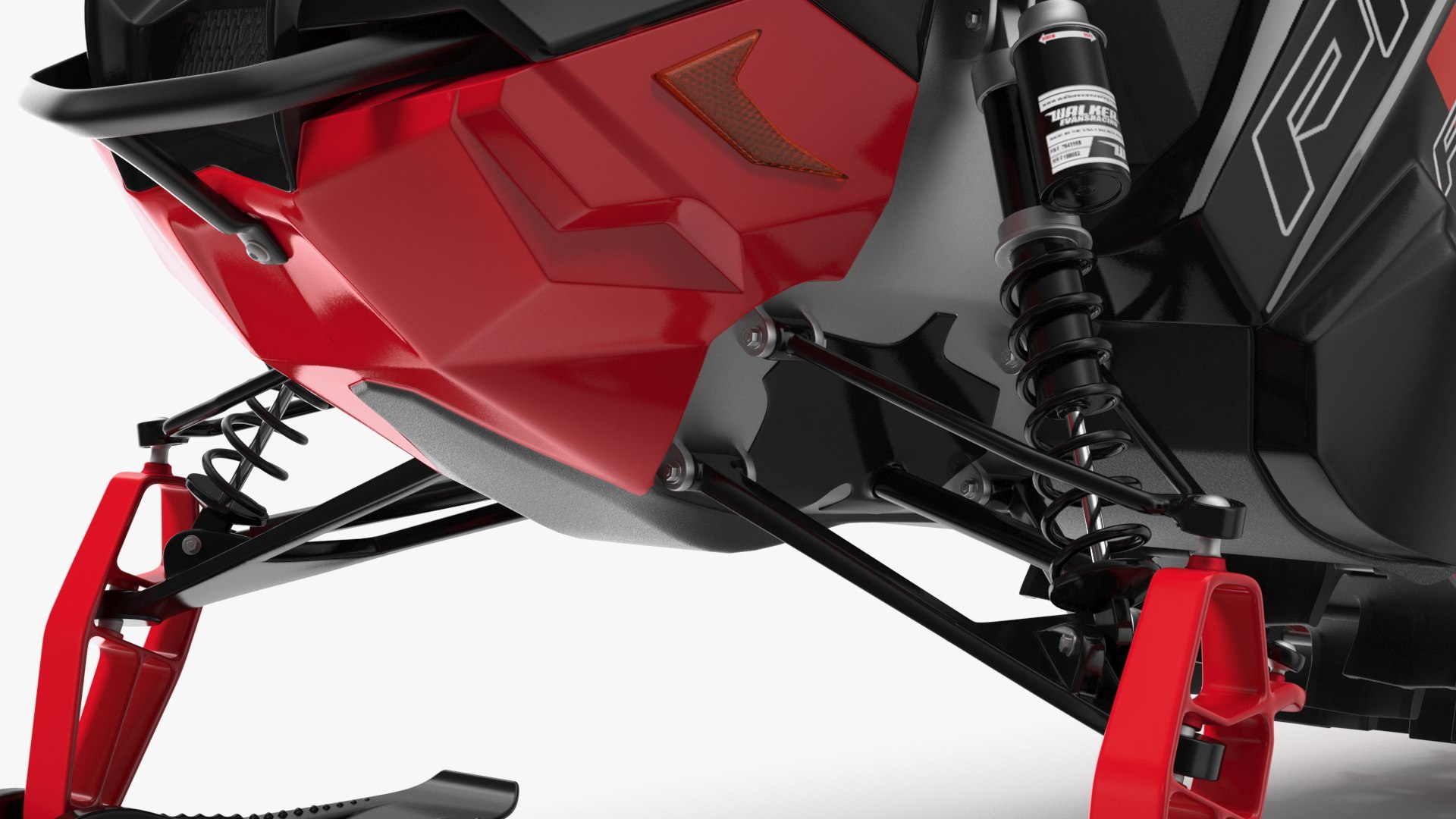 Snowmobile Polaris Red 3D - TurboSquid 2052626