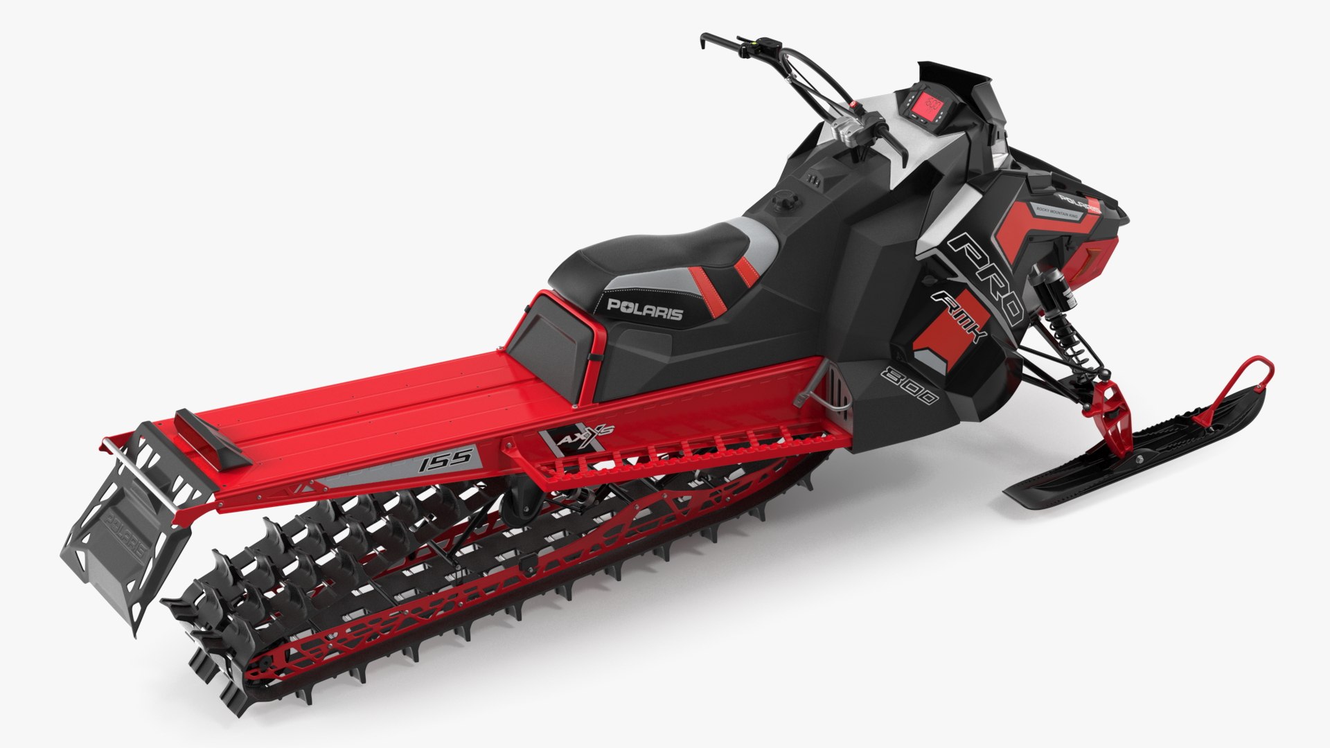 Snowmobile Polaris Red 3D - TurboSquid 2052626