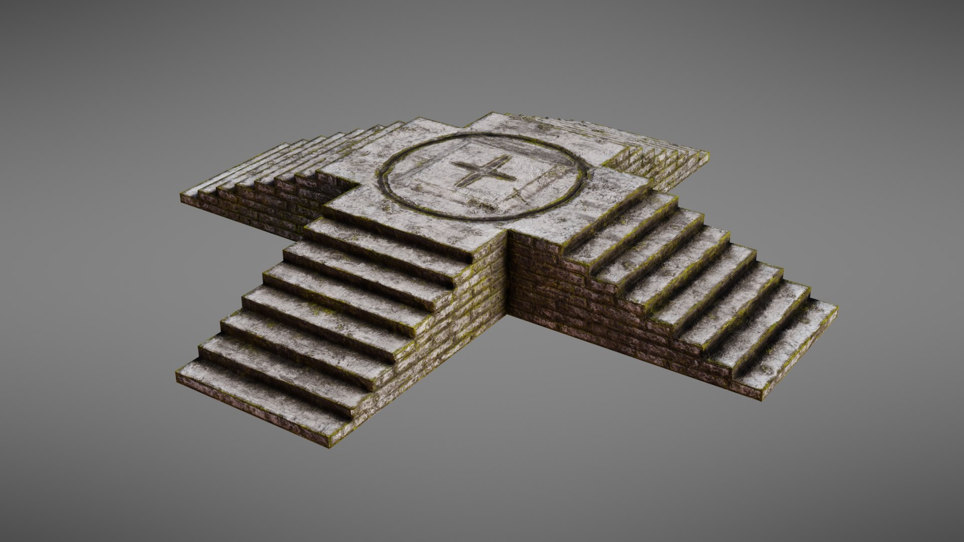 3D platform stairs - TurboSquid 1383866