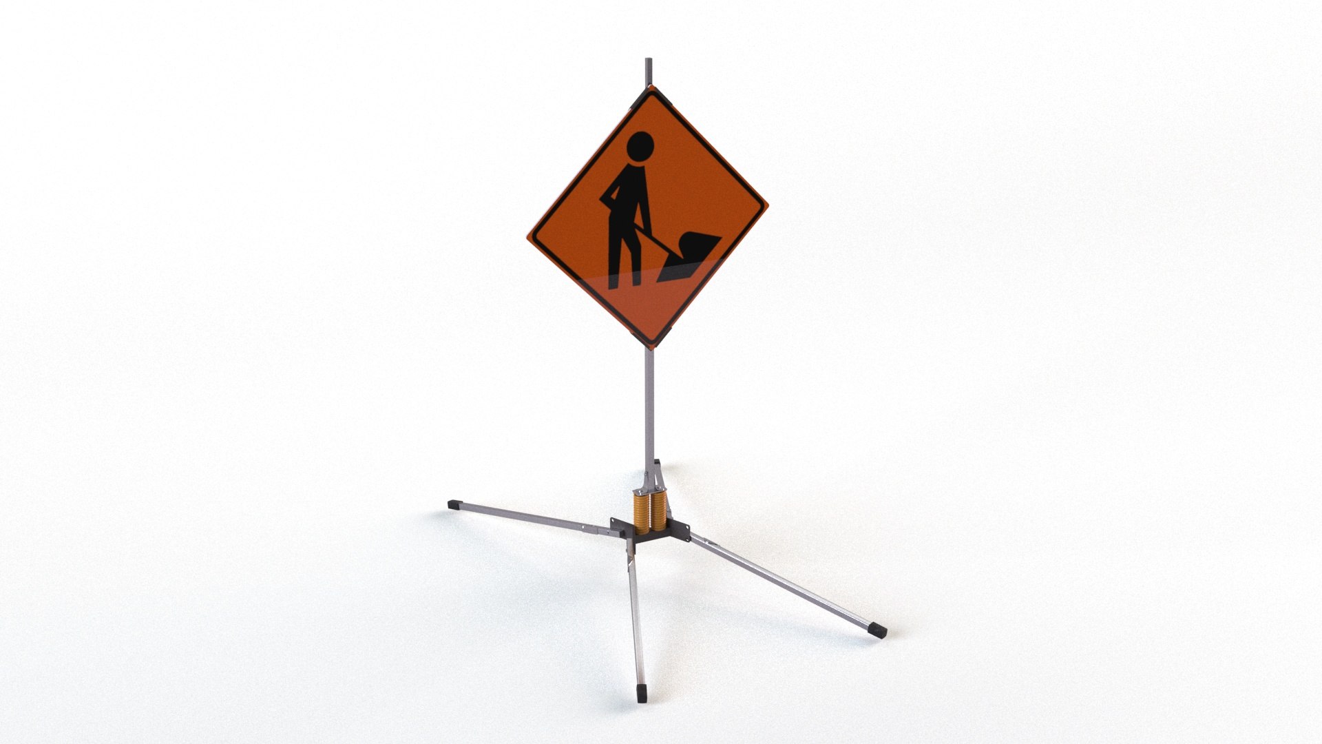 3D Roadside Safety Sign Model - TurboSquid 2124615