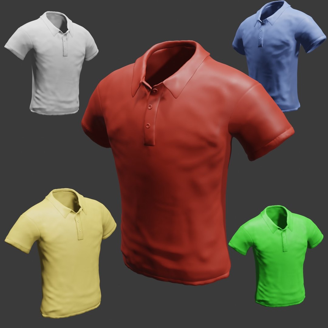 T Shirt Collection Model - TurboSquid 1775840
