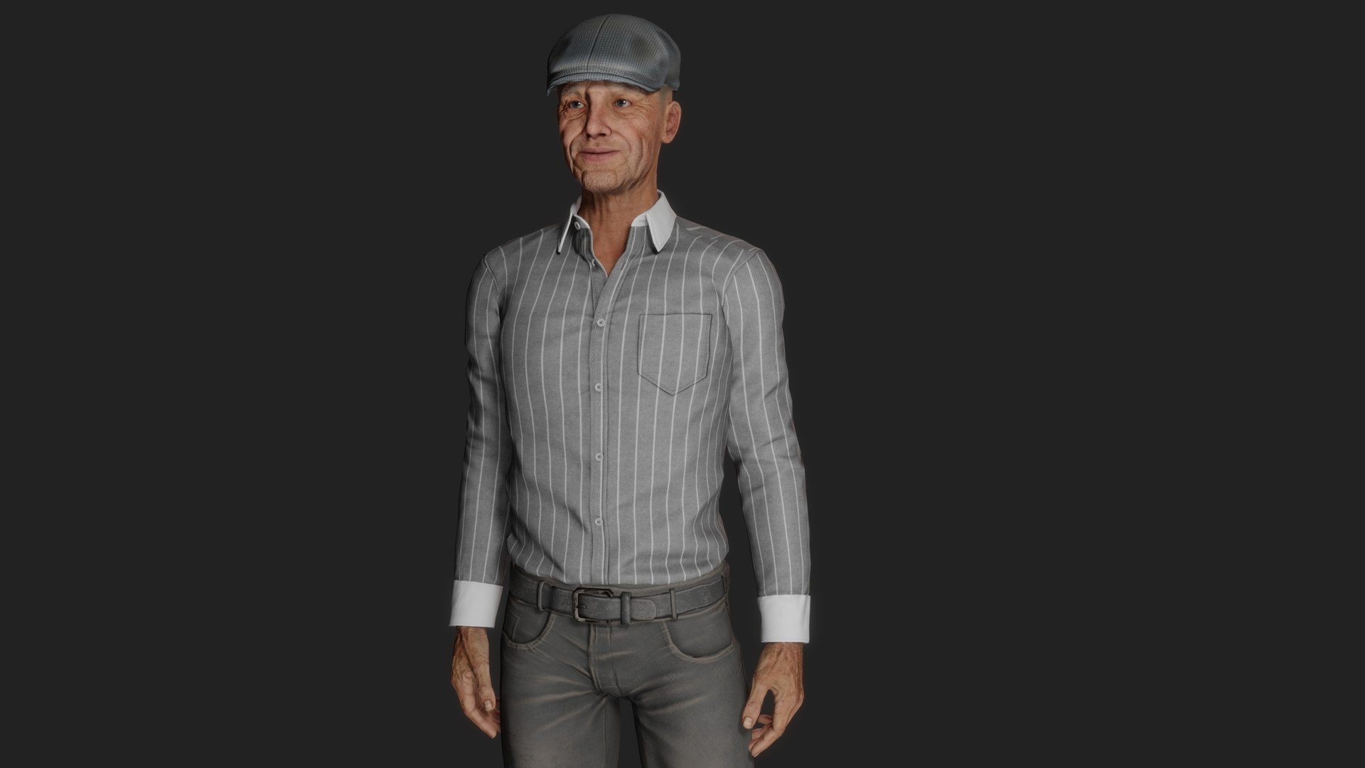 Realistic 3D Model Of A Stylish Elderly Gentleman 3D Model - TurboSquid ...