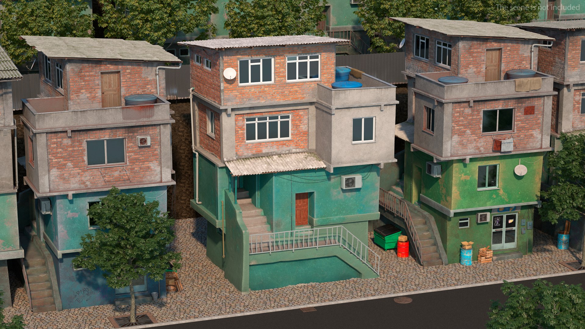 Messy Brazilian Favela Shack Old 3D model - TurboSquid 2079624