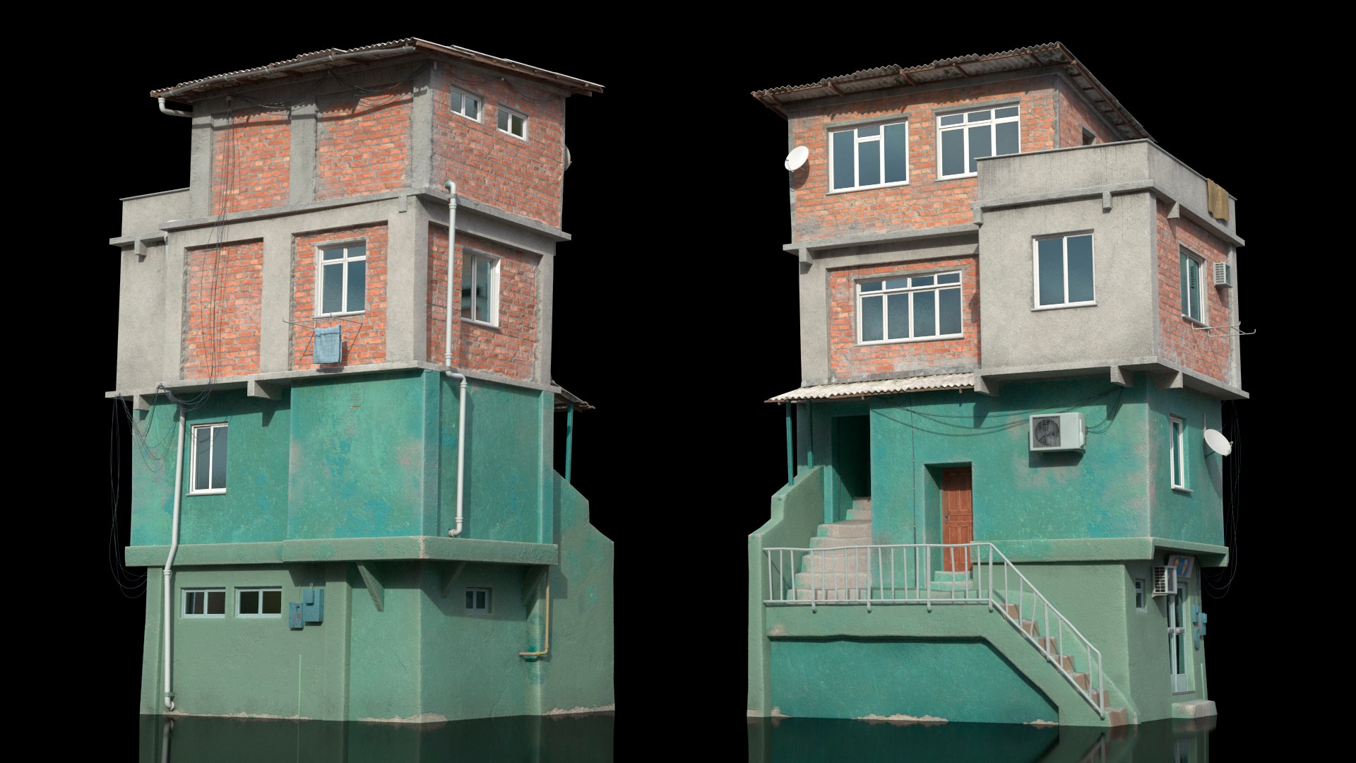 Messy Brazilian Favela Shack Old 3D model - TurboSquid 2079624