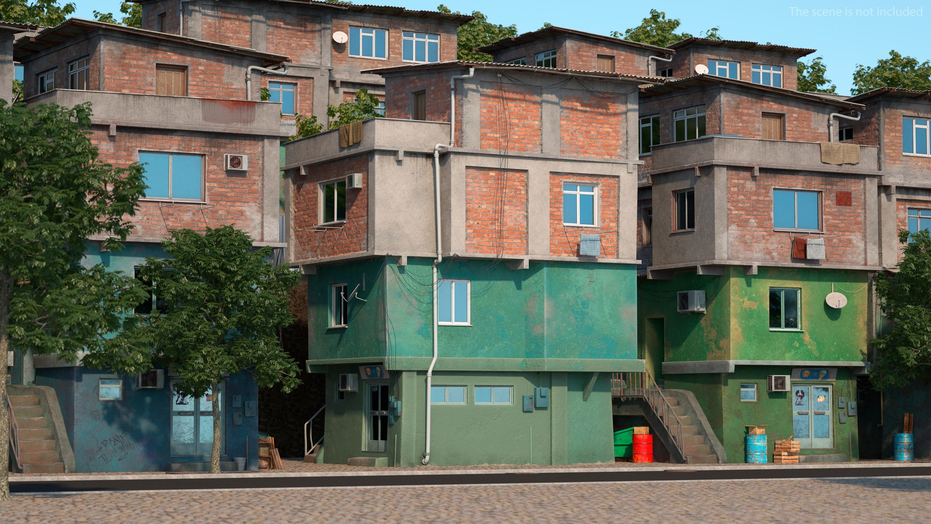 Messy Brazilian Favela Shack Old 3D model - TurboSquid 2079624