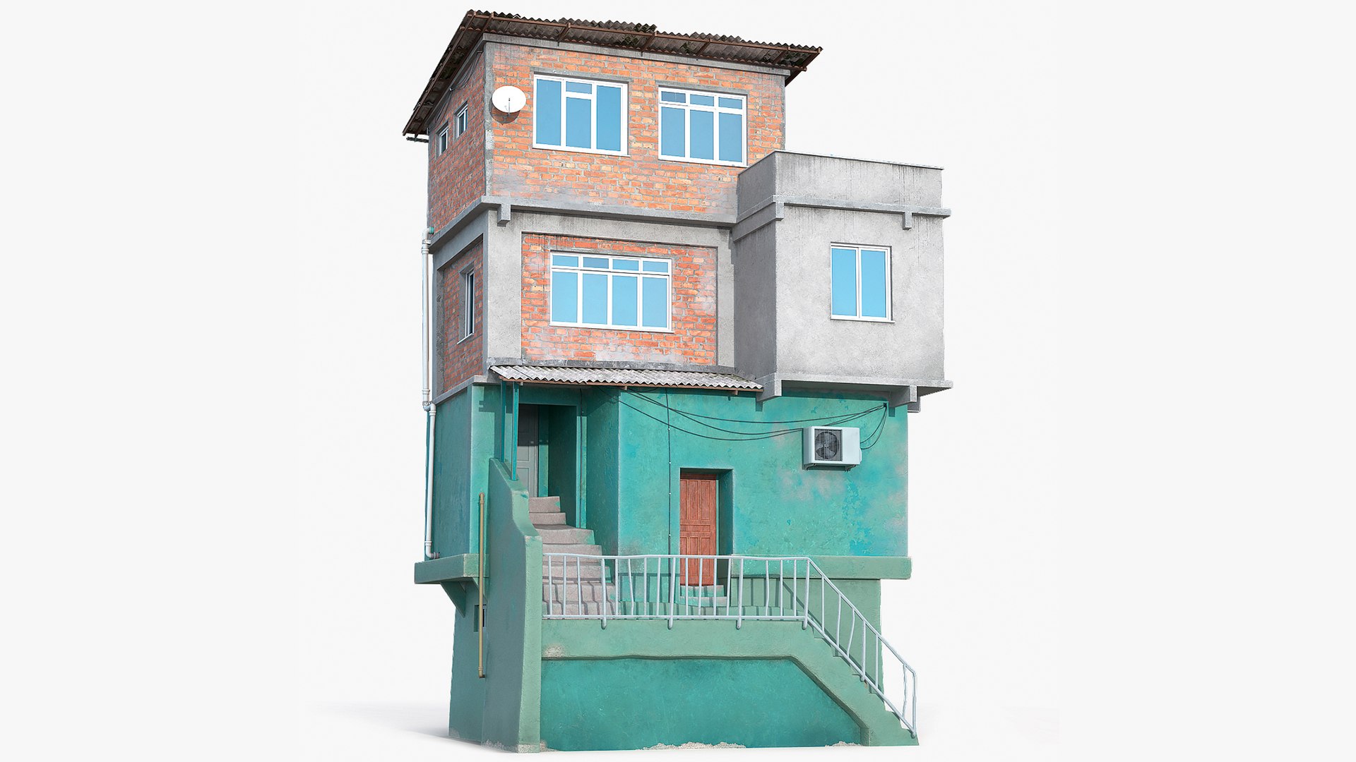 Messy Brazilian Favela Shack Old 3D model - TurboSquid 2079624