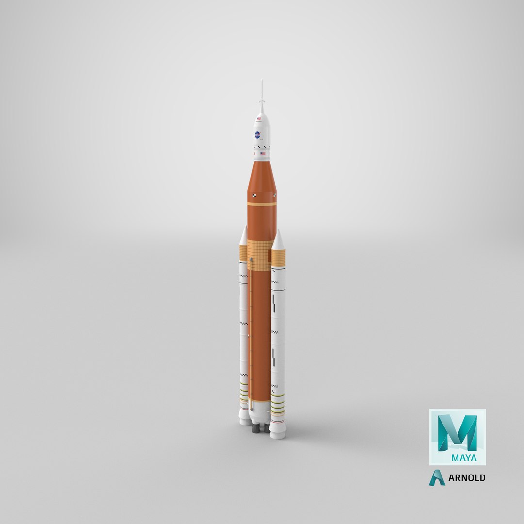 Sls block 1 rocket 3D model - TurboSquid 1465892