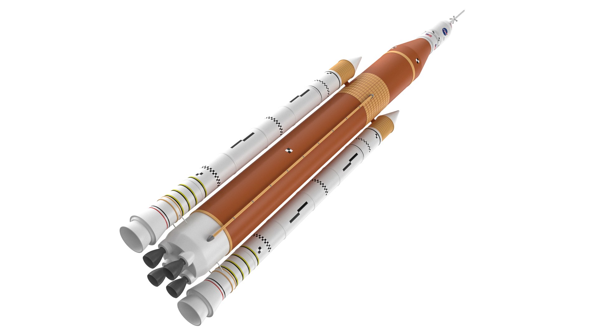 Sls Block 1 Rocket 3D Model - TurboSquid 1465892