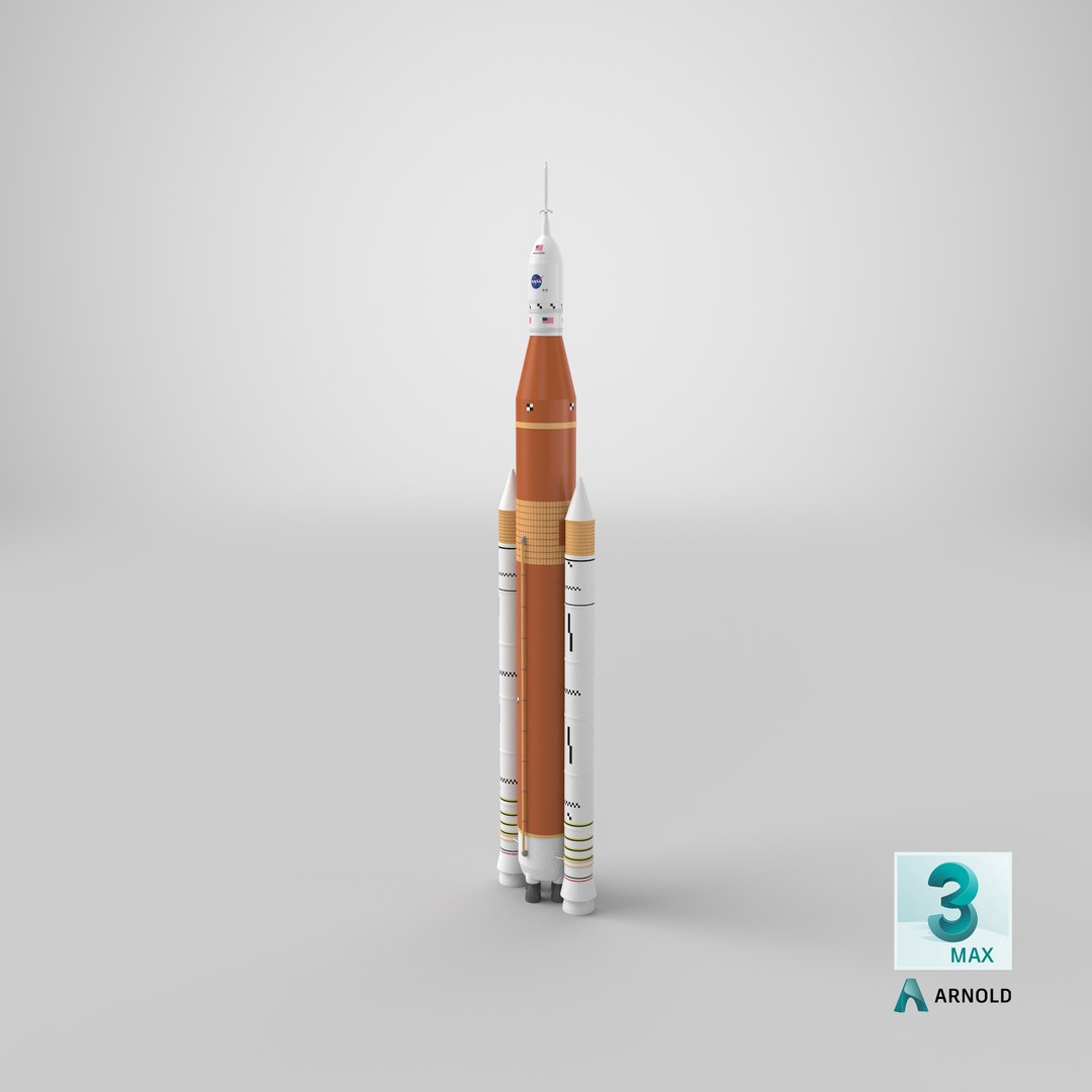 Sls block 1 rocket 3D model - TurboSquid 1465892
