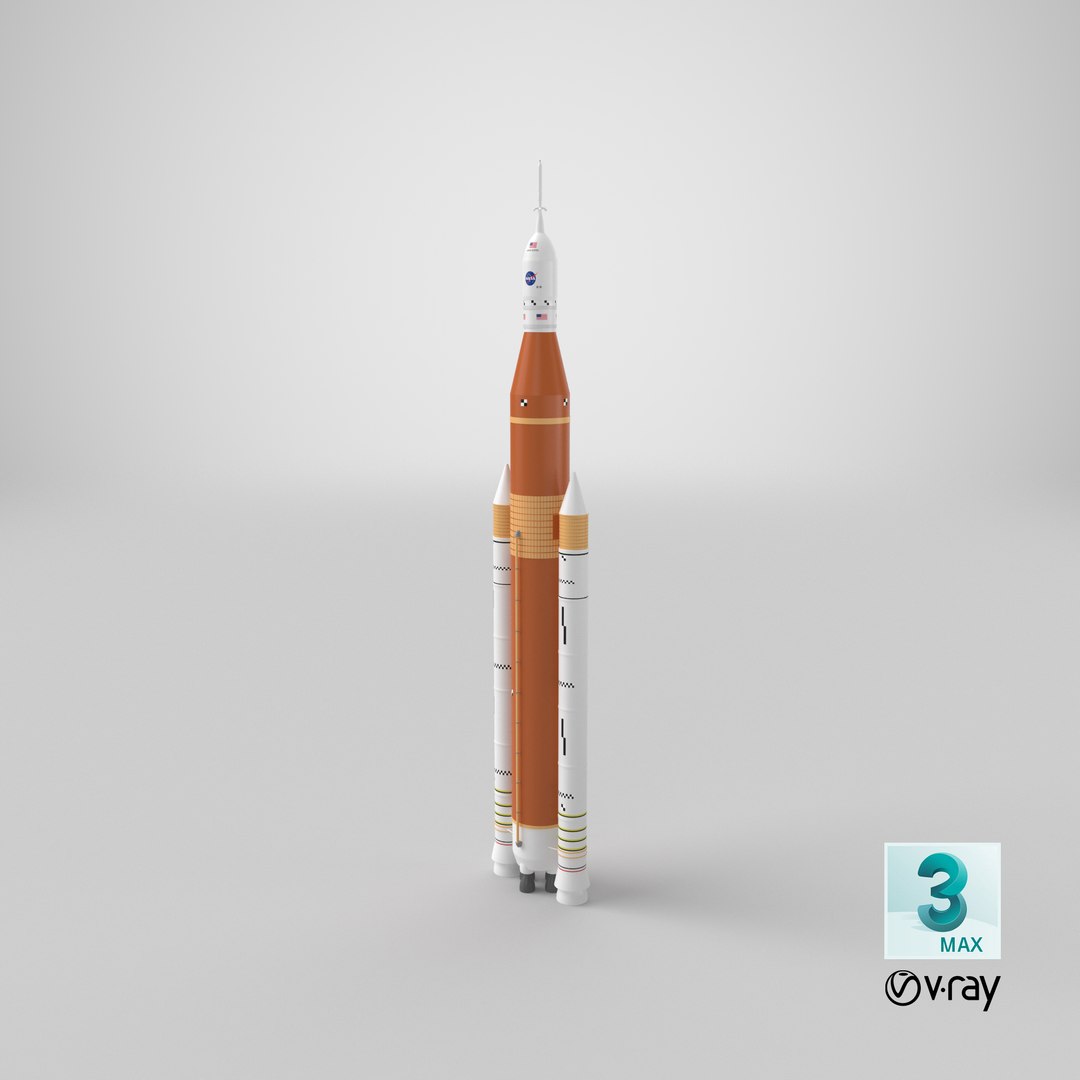 Sls block 1 rocket 3D model - TurboSquid 1465892
