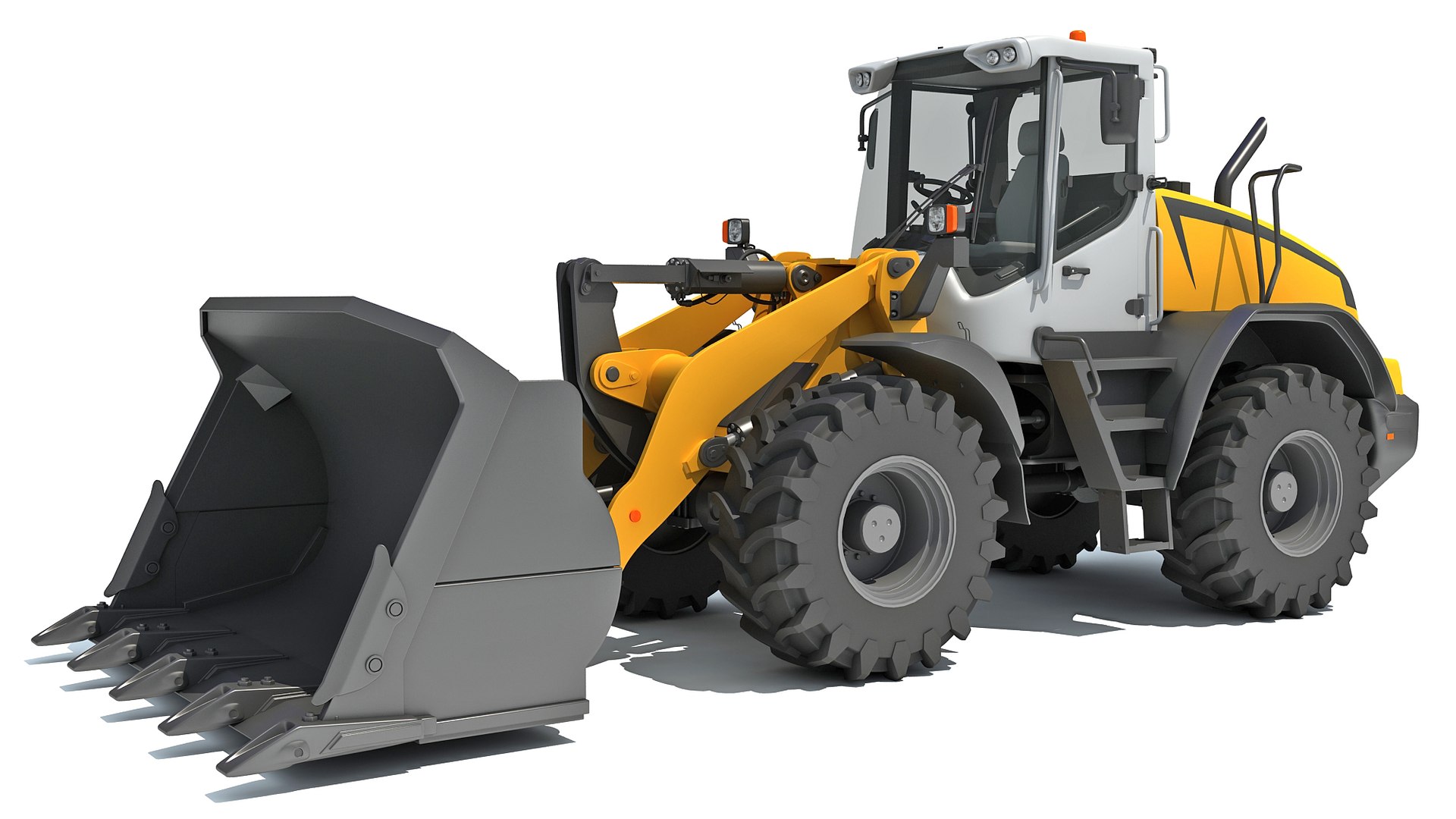 Wheel load loader 3D model - TurboSquid 1673299