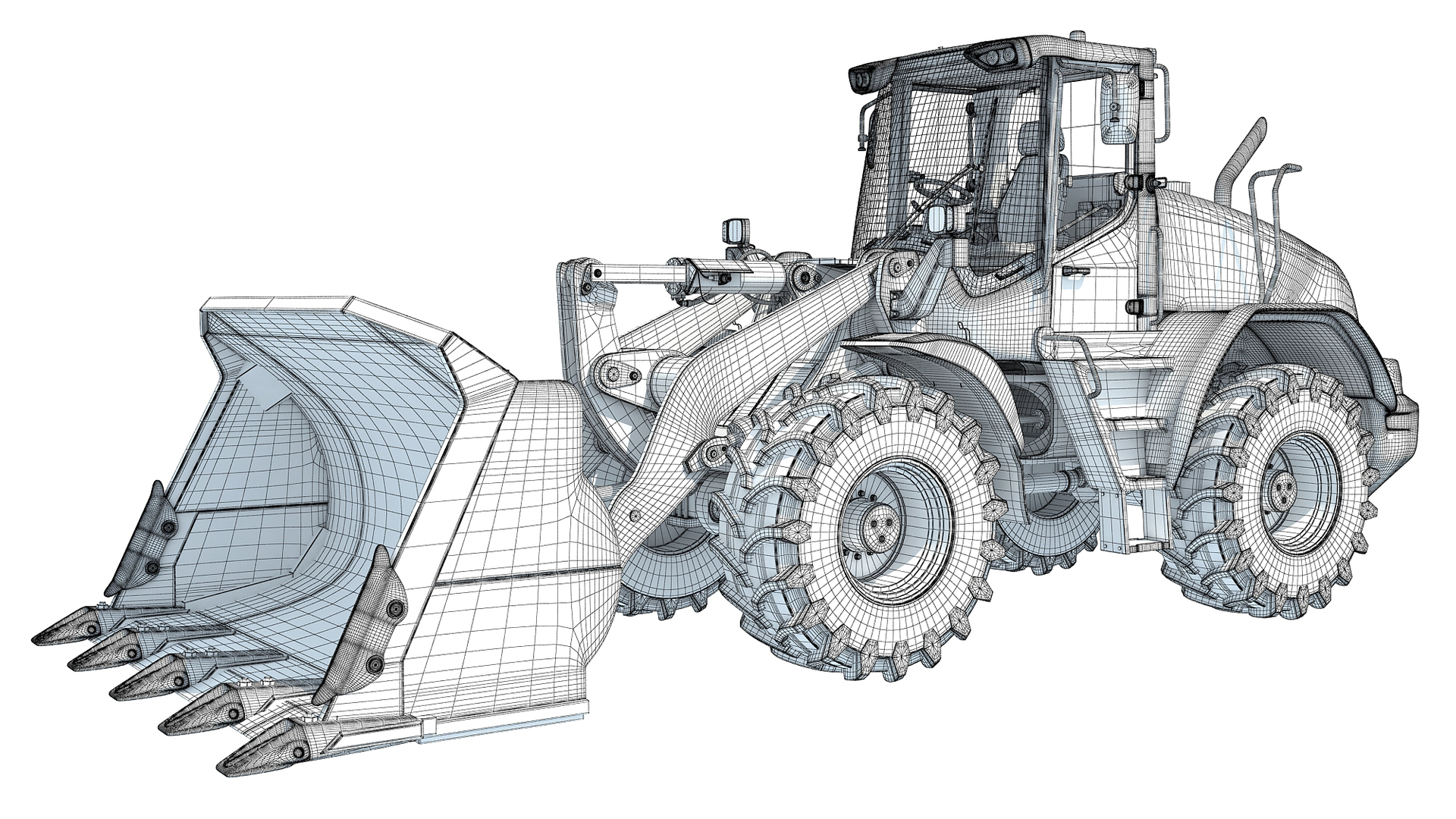 Wheel load loader 3D model - TurboSquid 1673299