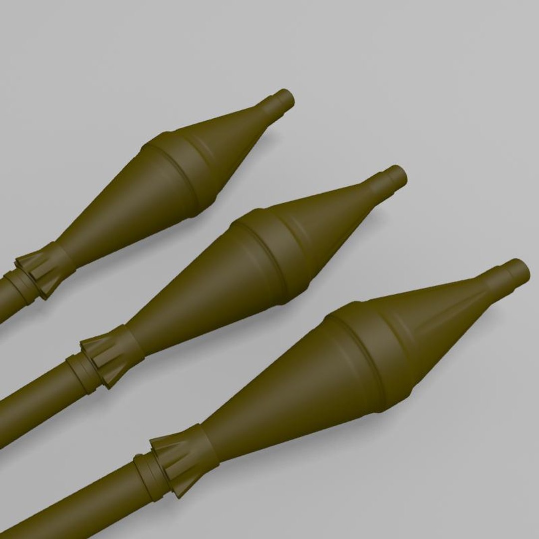 3d rpg rocket luncher model