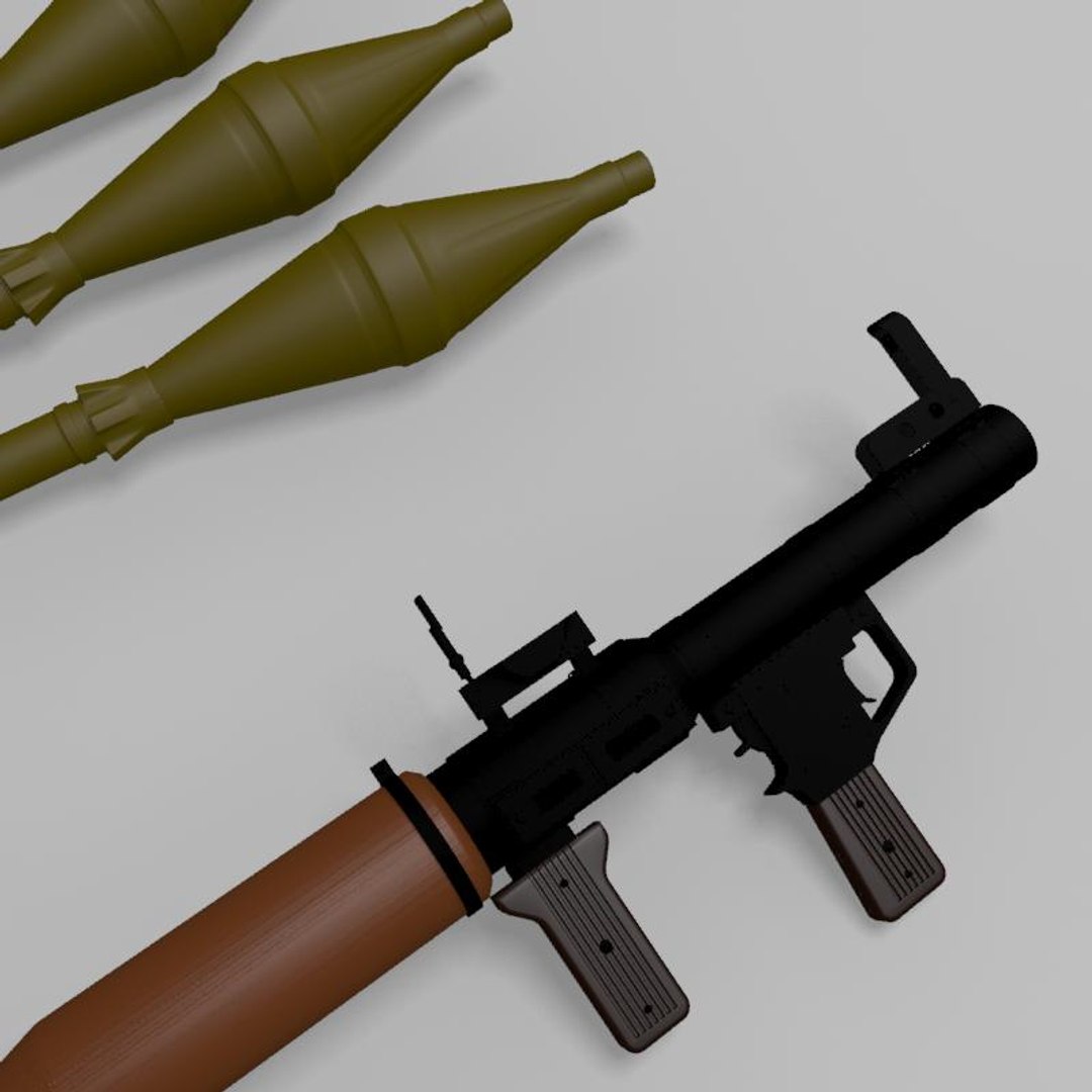 3d rpg rocket luncher model