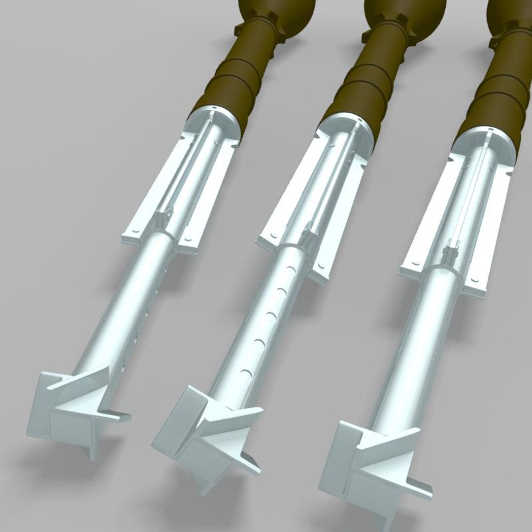3d rpg rocket luncher model
