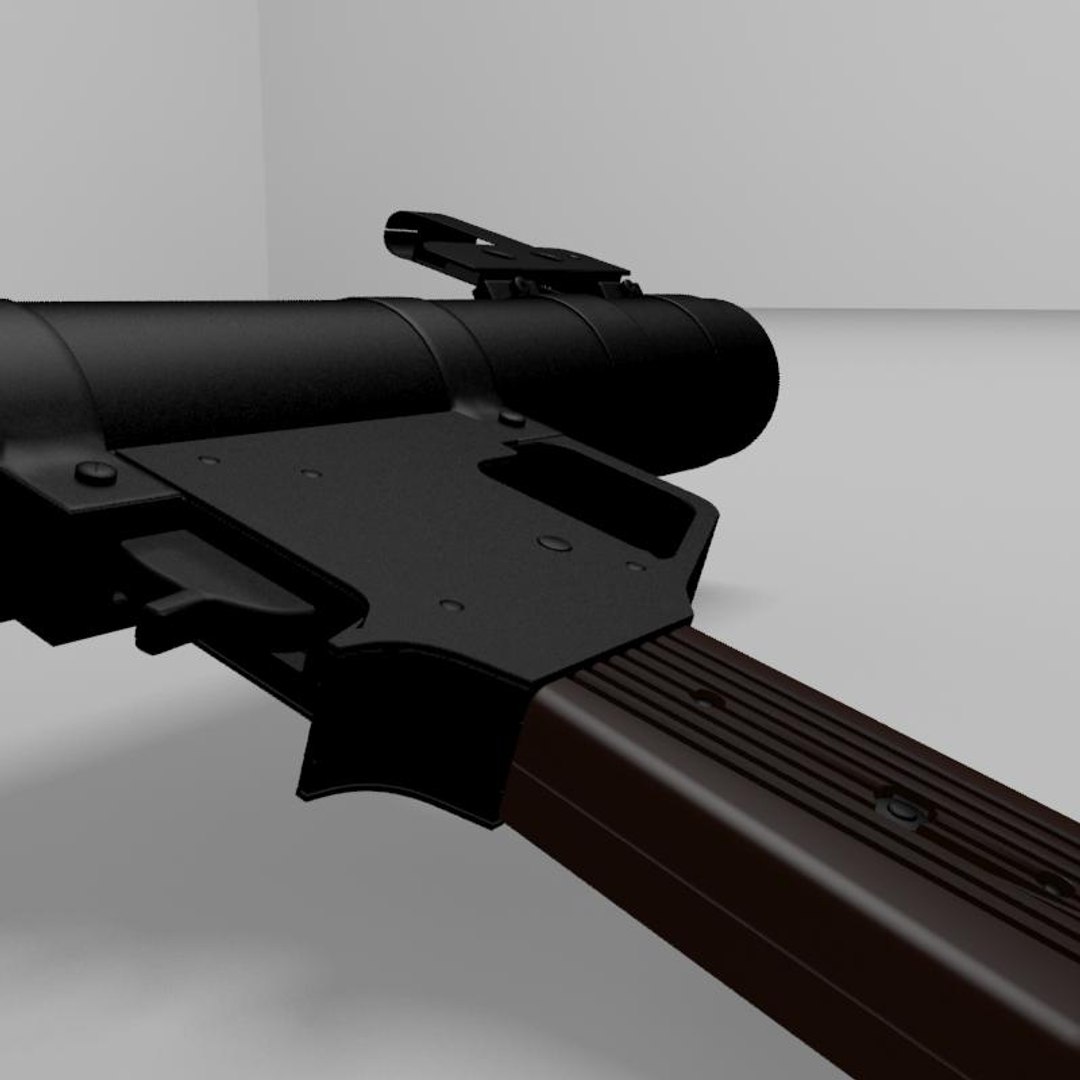3d rpg rocket luncher model