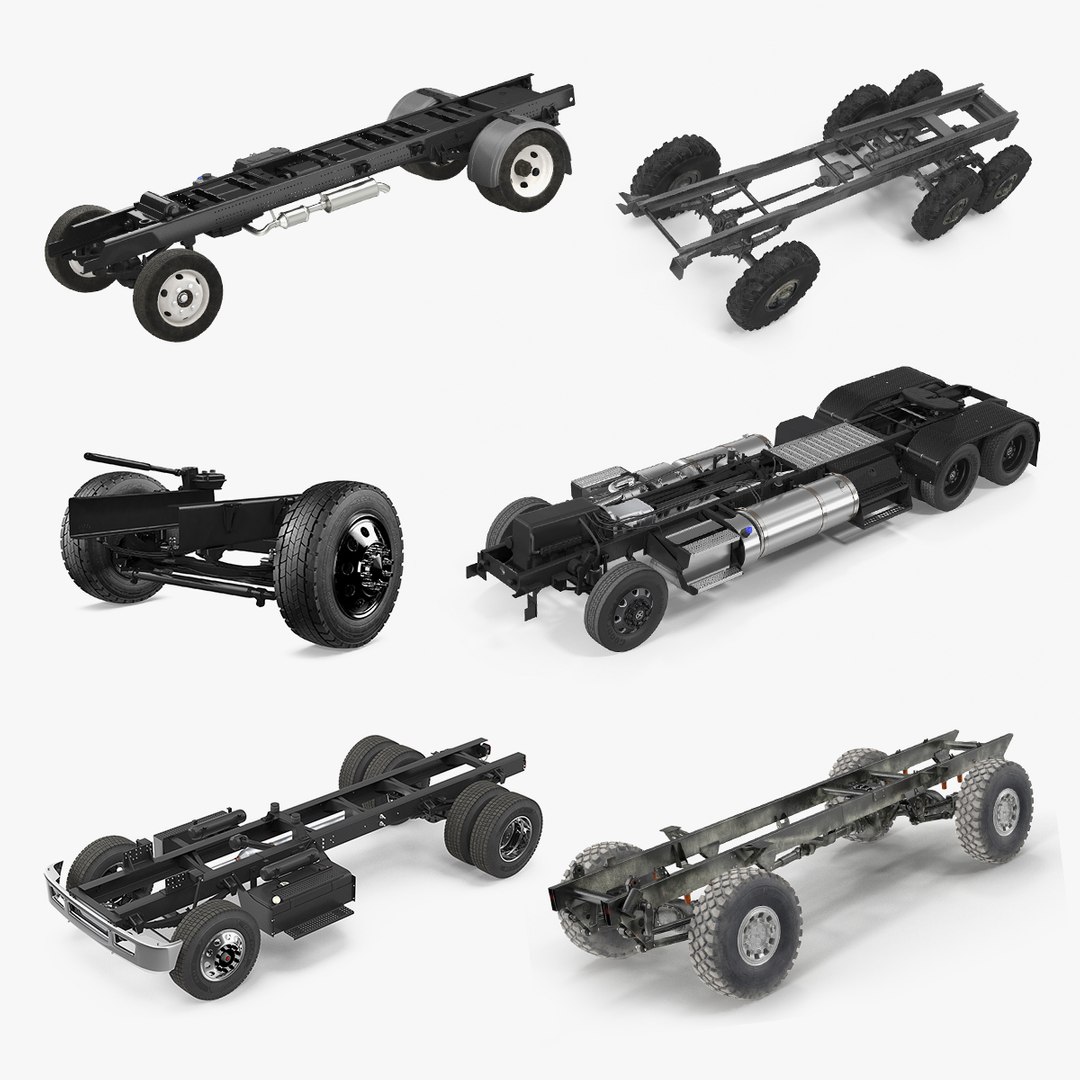 Truck chassis 3 3D model - TurboSquid 1676747