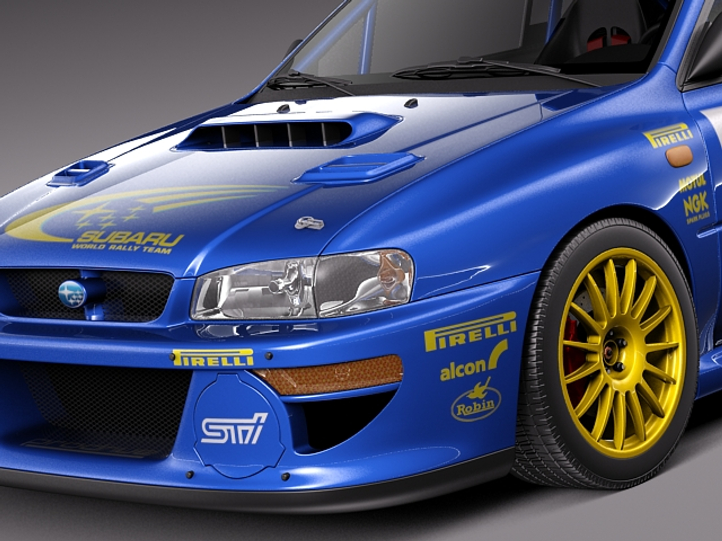 japan car sport subaru impreza 3d max