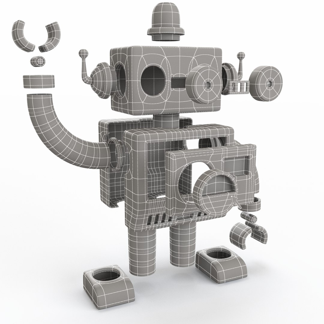 Toy Robot 3d Model