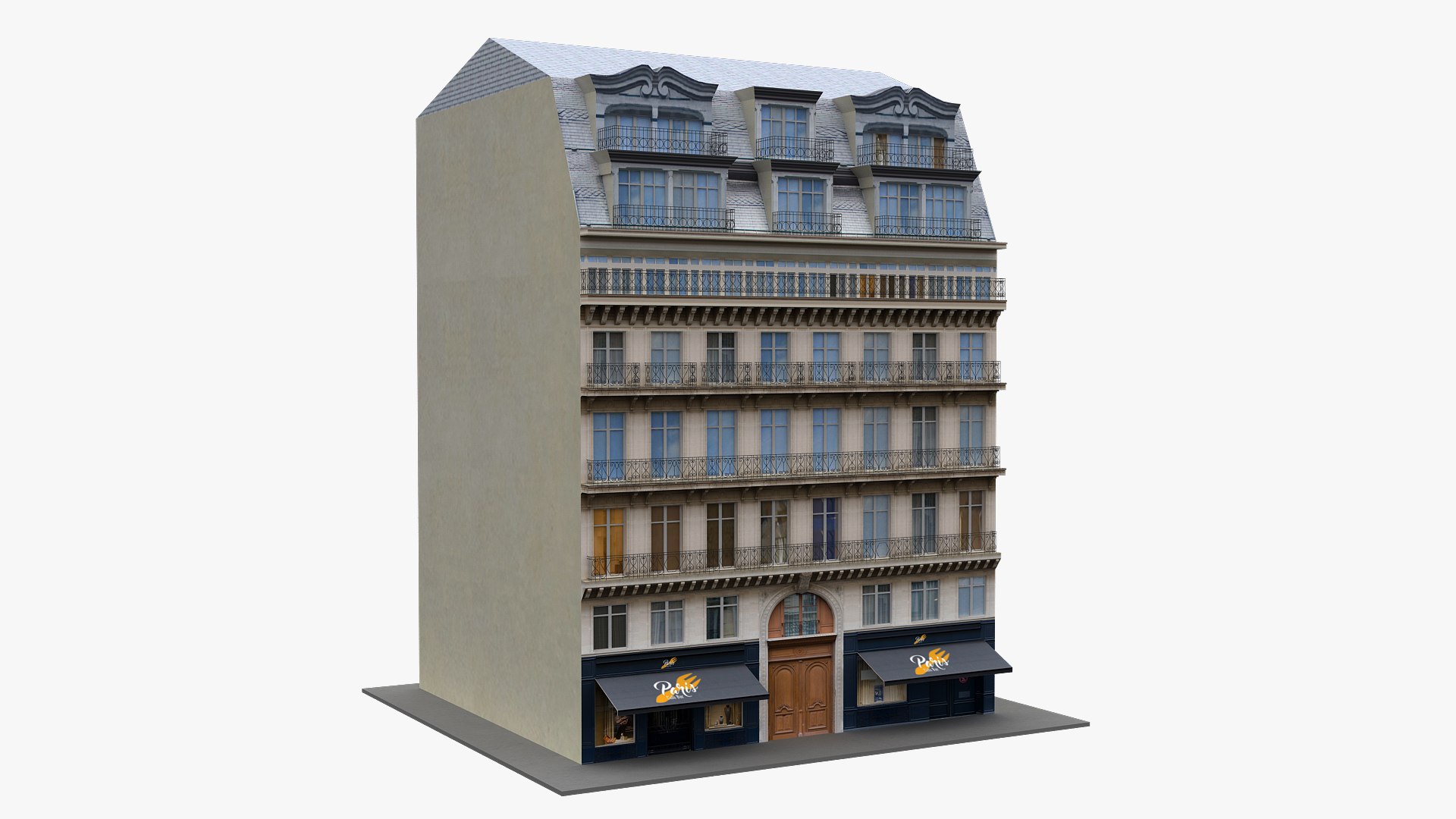 3D model Typical Paris Building - TurboSquid 1715786