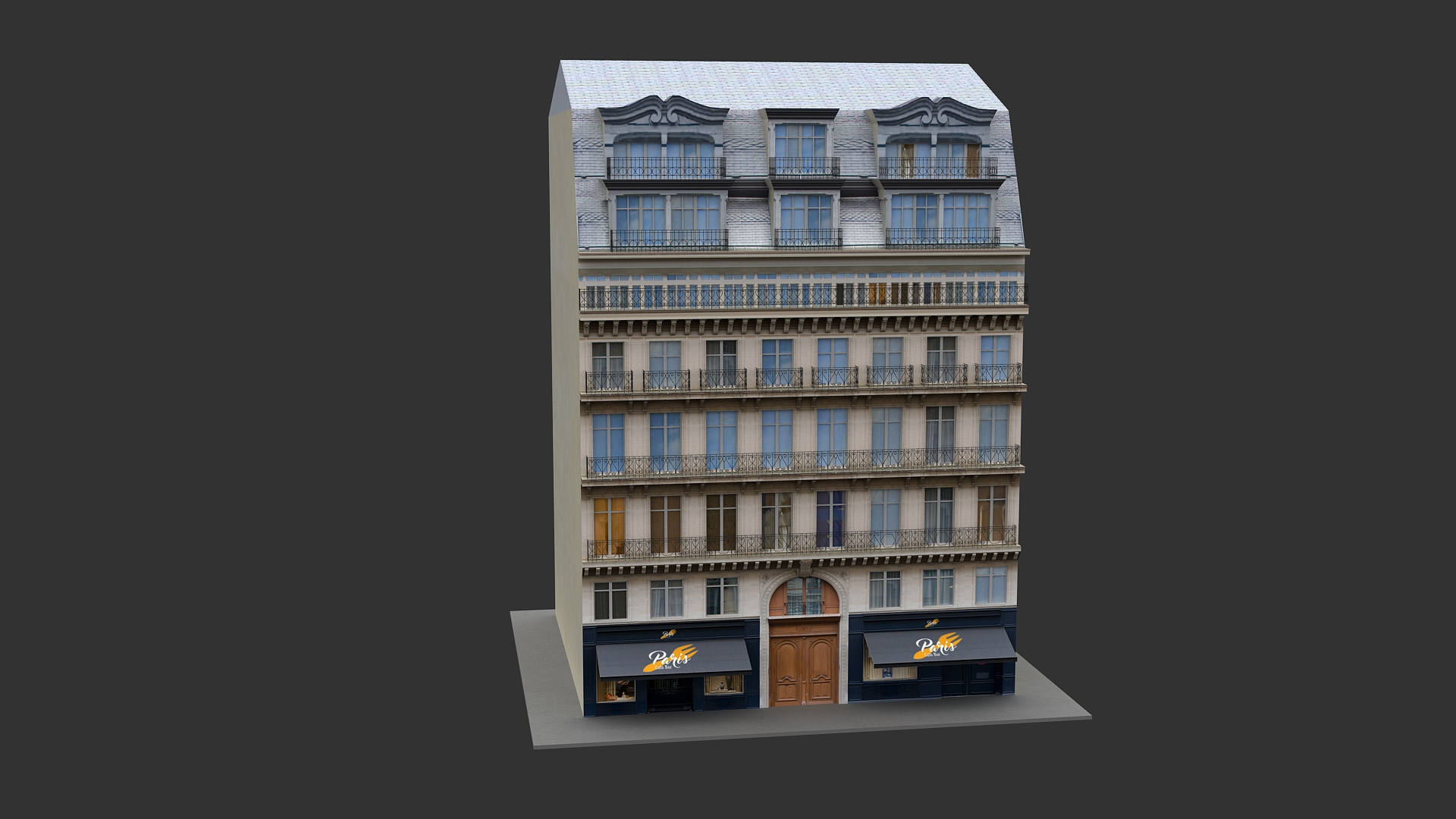 3D model Typical Paris Building - TurboSquid 1715786
