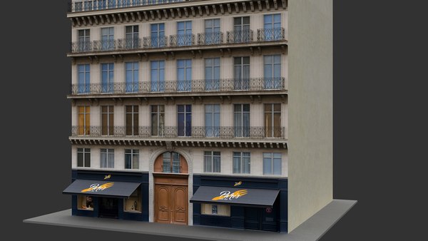 3D model Typical Paris Building - TurboSquid 1715786