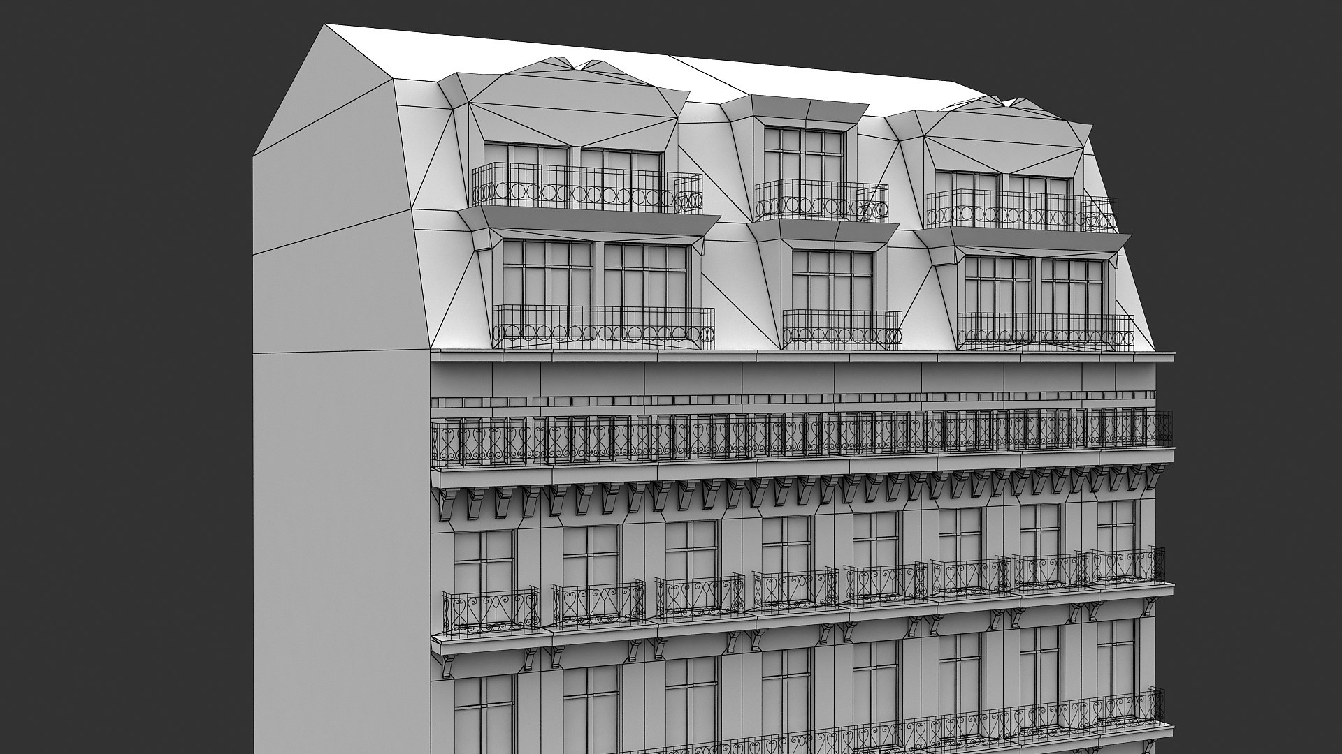 3D model Typical Paris Building - TurboSquid 1715786