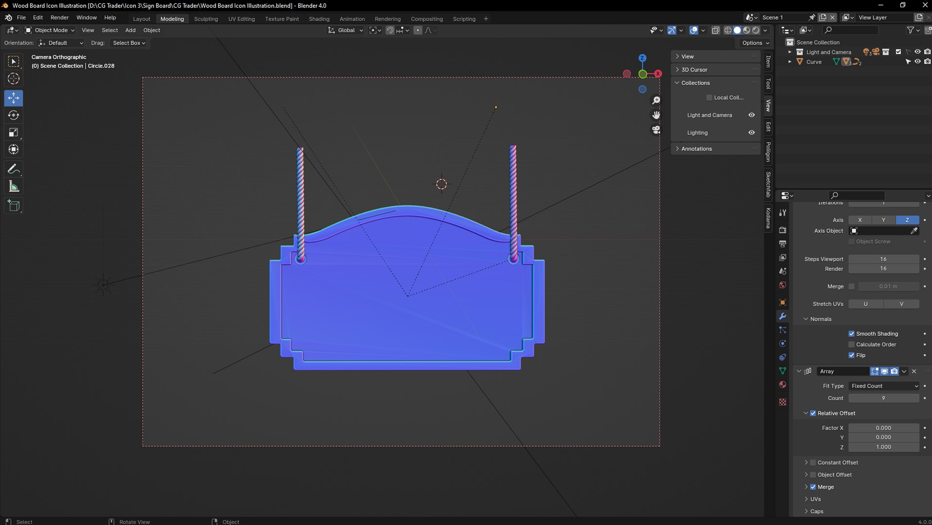 3D Wood Board 3D Icon Illustration - TurboSquid 2230028