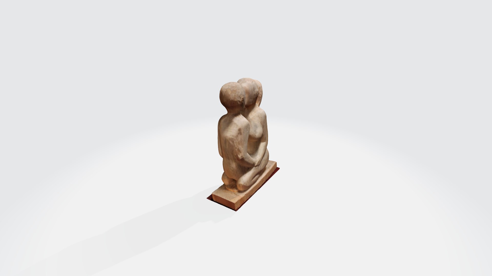 3D Model Of A Clay Sculpture Of A Couple Kissing 3D Model - TurboSquid ...