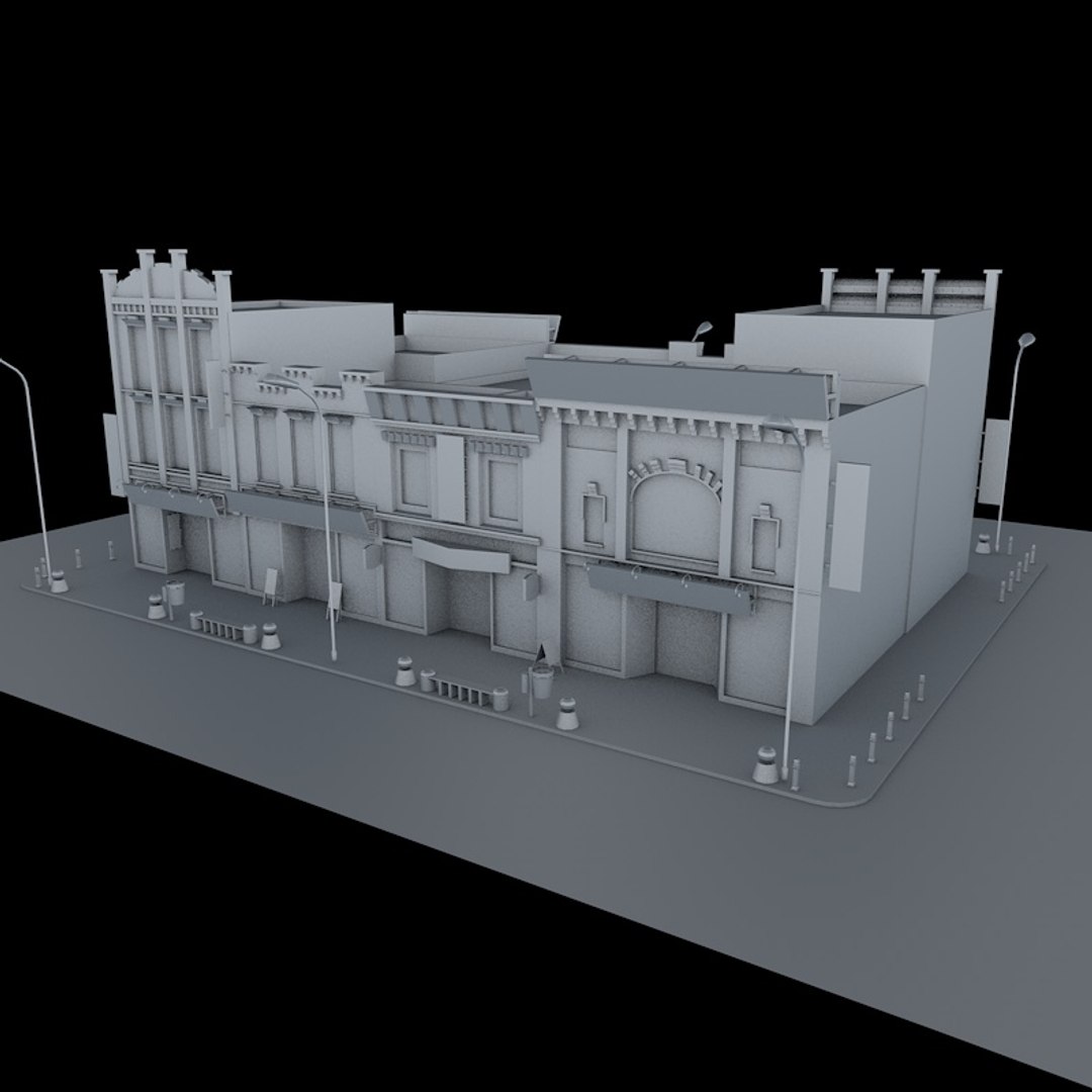 3d Model Of Street Scene