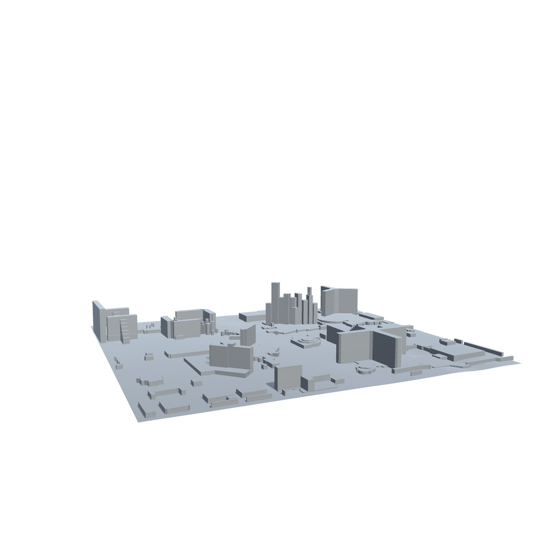 Vegas Strip Urban City Model - TurboSquid 1632876