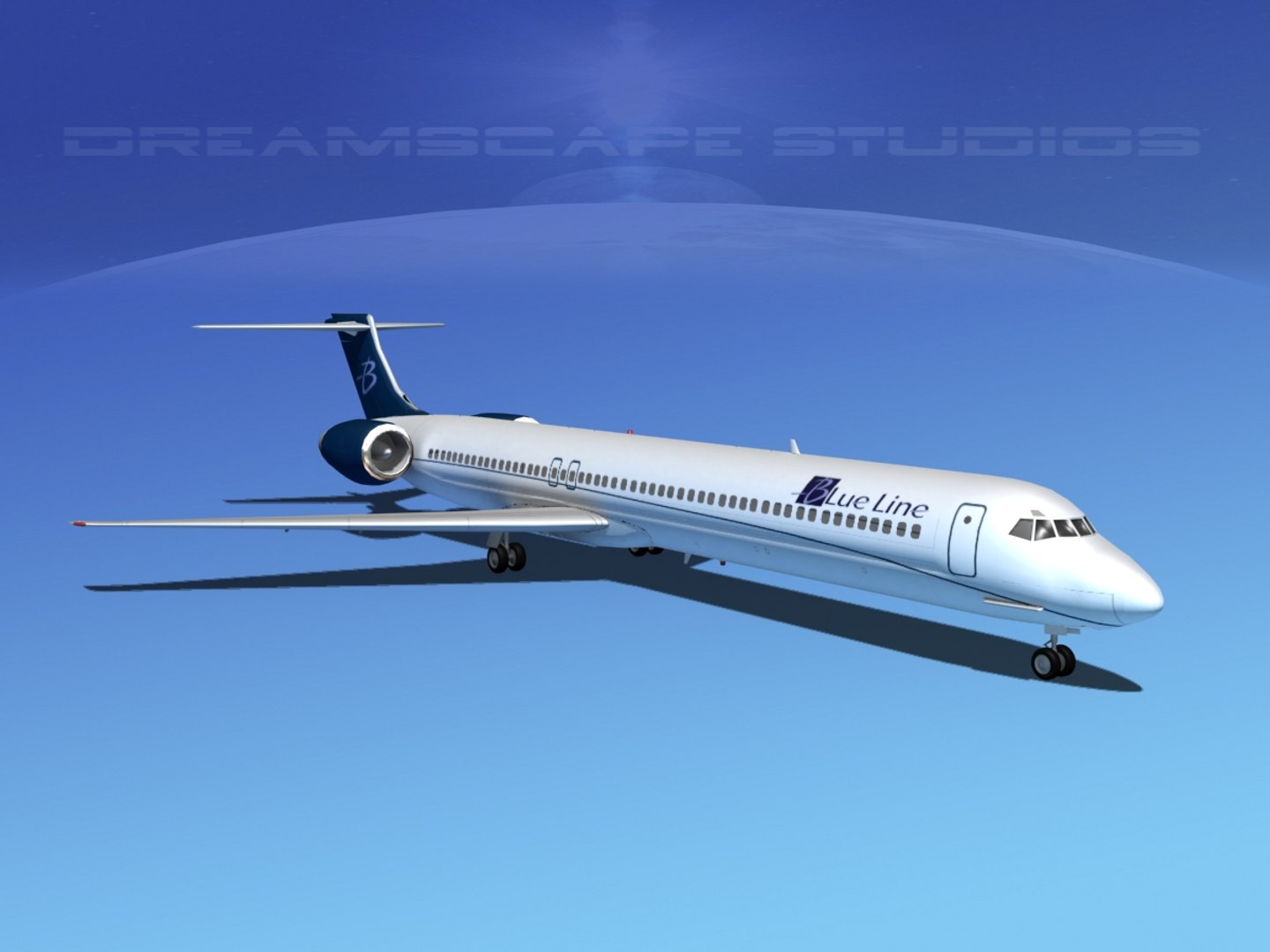 mcdonnell douglas md-80 3d model