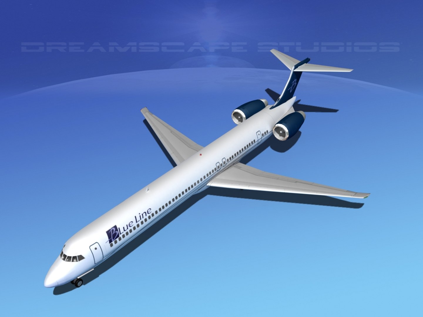 mcdonnell douglas md-80 3d model