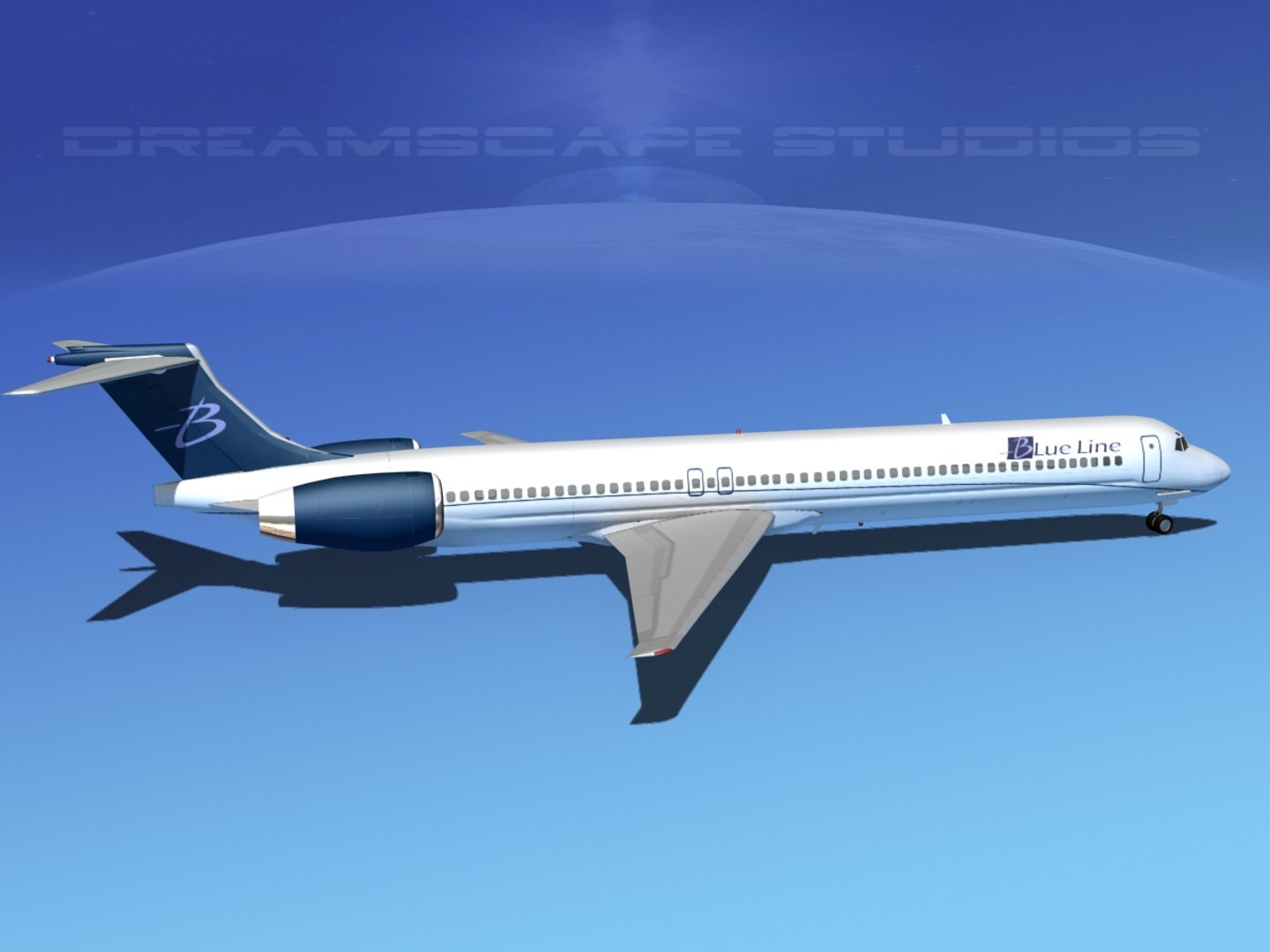mcdonnell douglas md-80 3d model