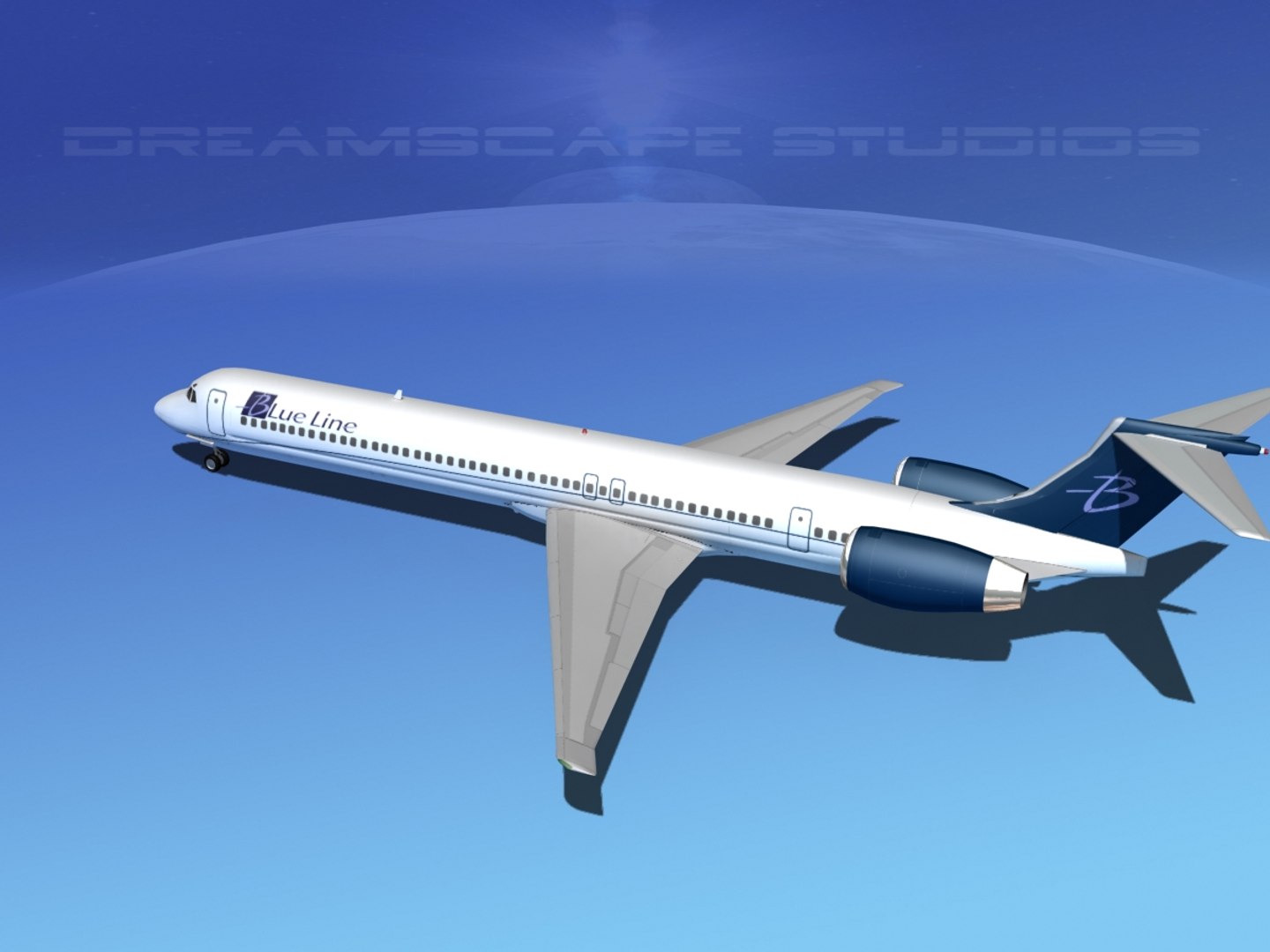 mcdonnell douglas md-80 3d model