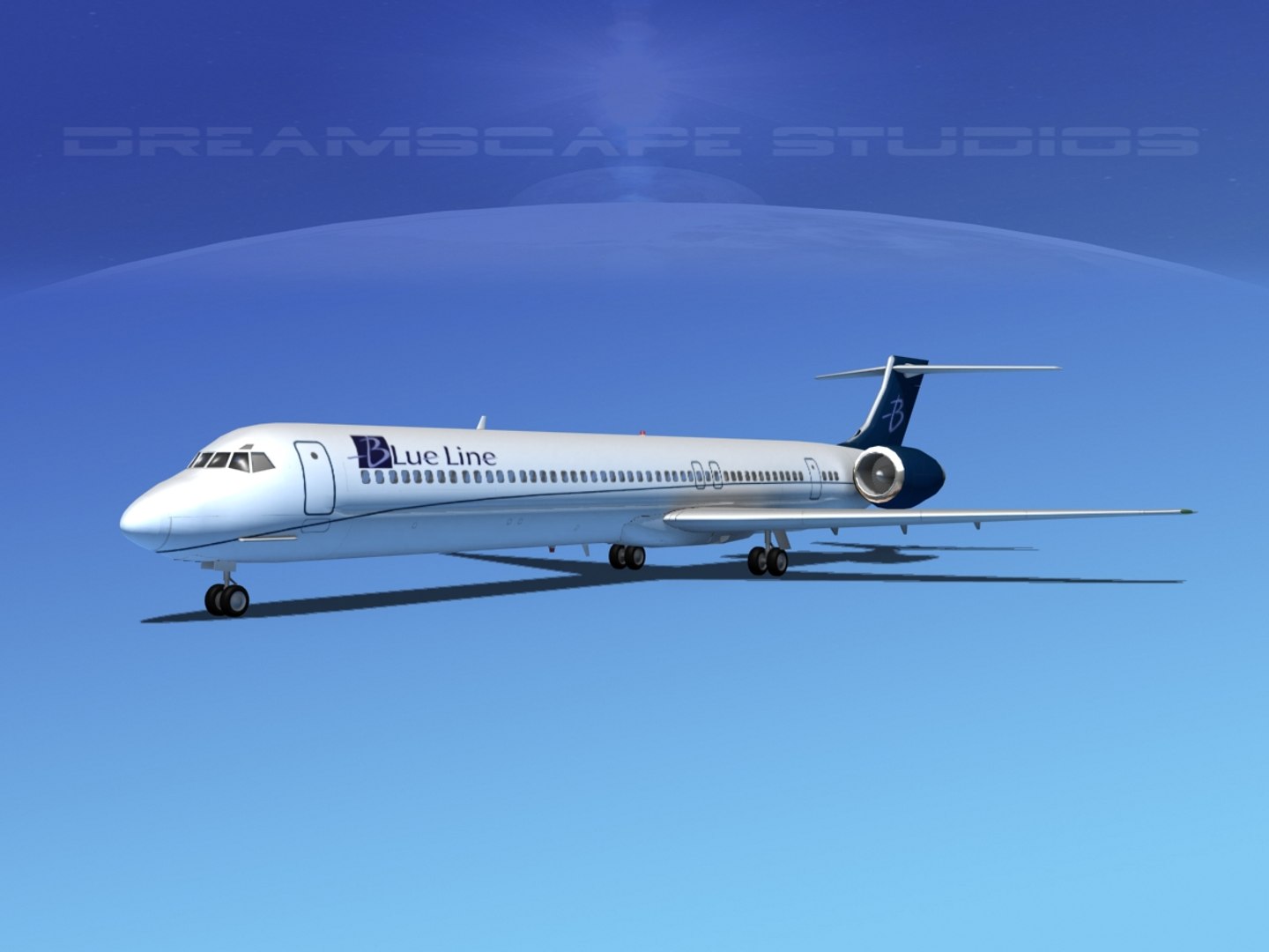 mcdonnell douglas md-80 3d model